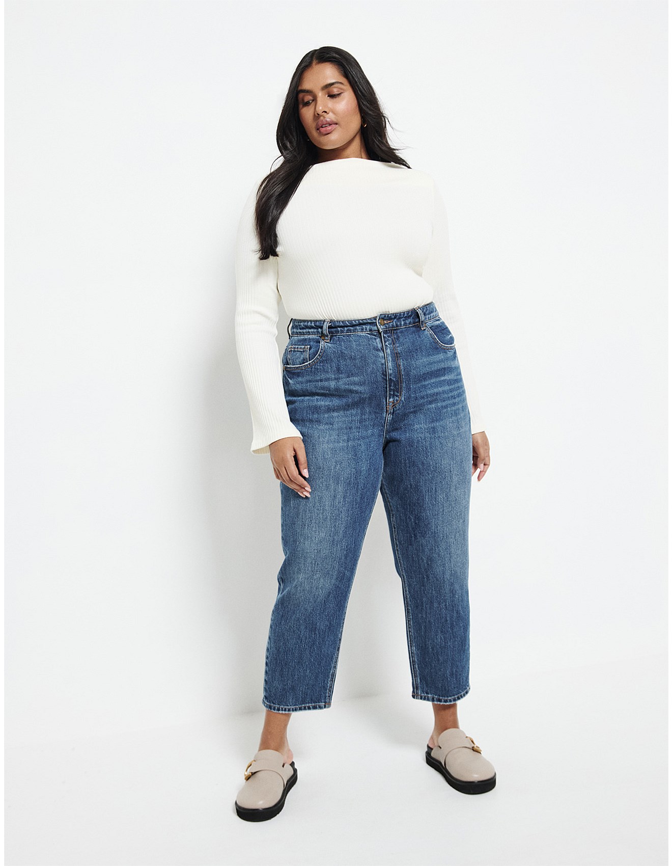 Commonry the High Rise Crop Girlfriend Jean | David Jones