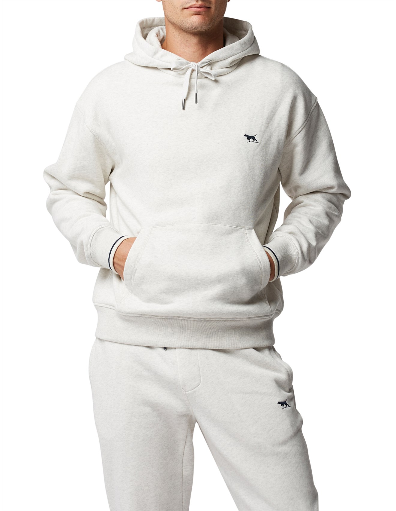 Rodd & Gunn Mount Vulcan Sweat Ice Grey Marle | David Jones