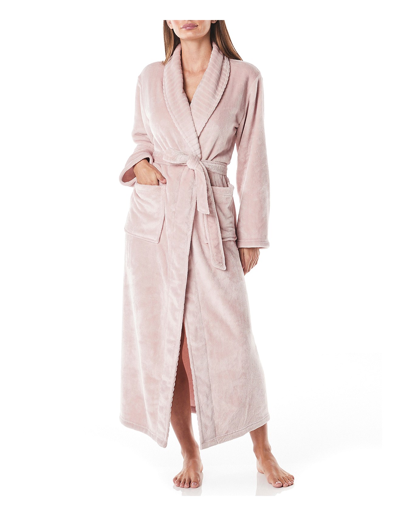 fluffy long robe