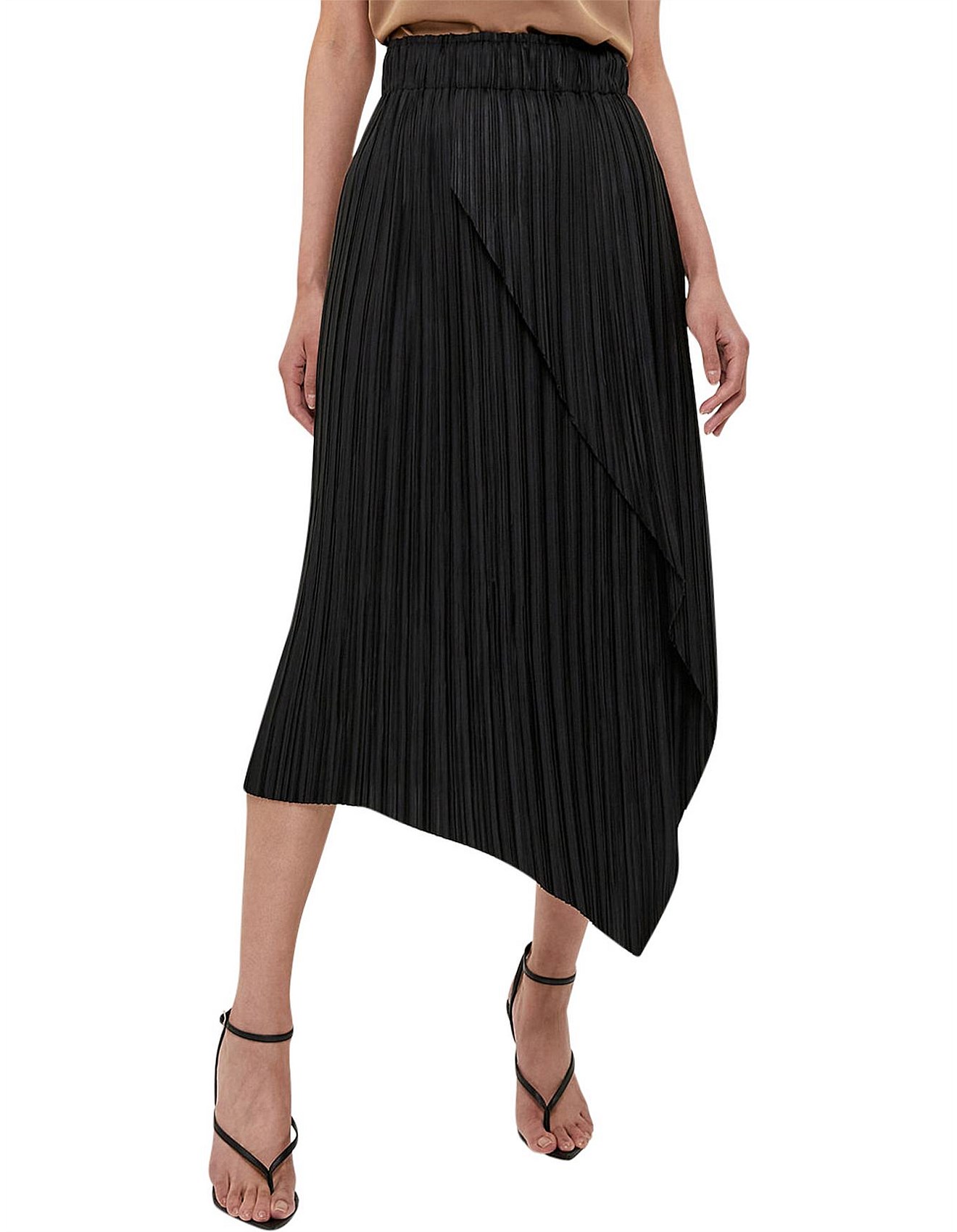 Saba Perle Asymmetrical Midi Skirt | David Jones