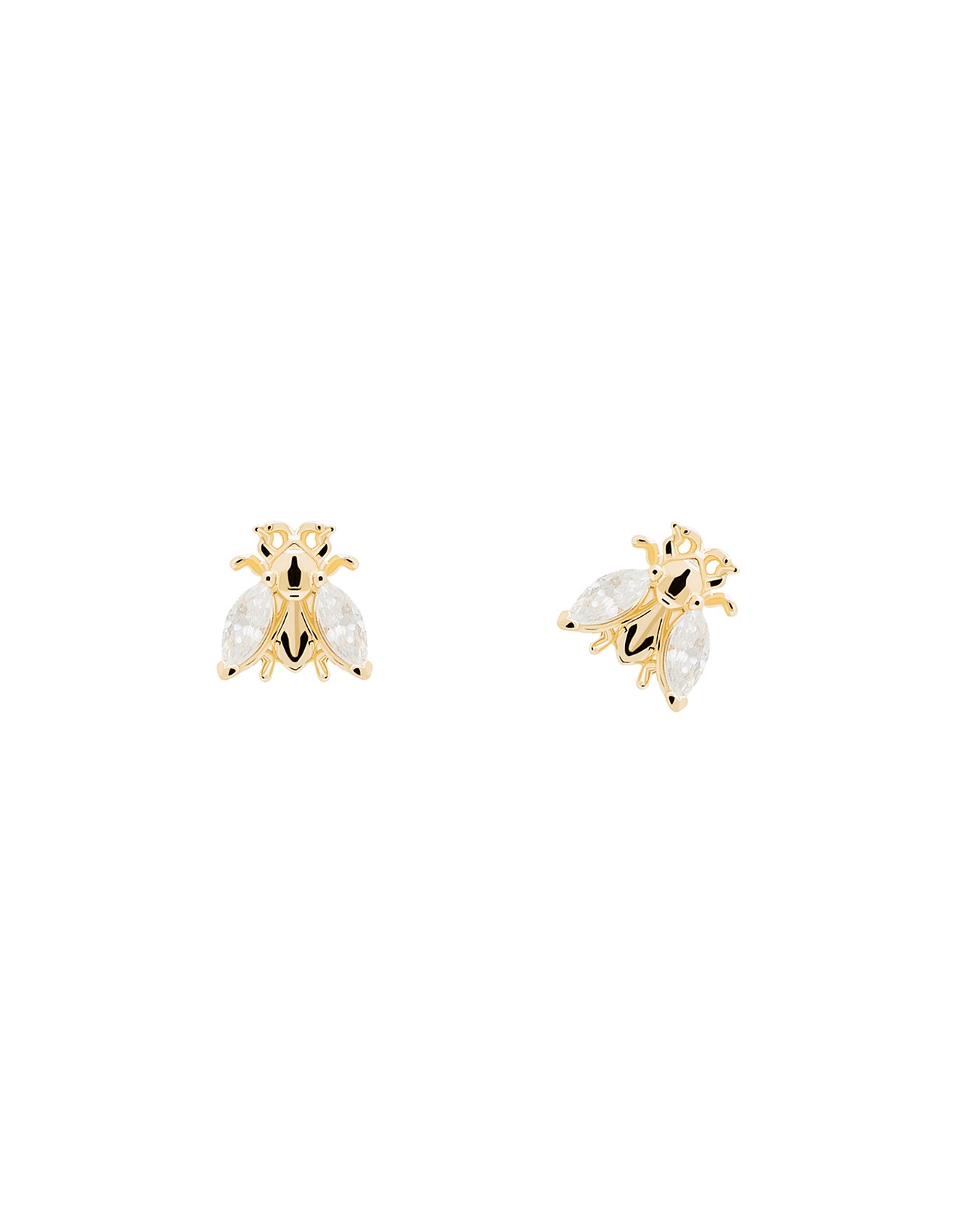 Pdpaola Buzz Gold Earrings | David Jones