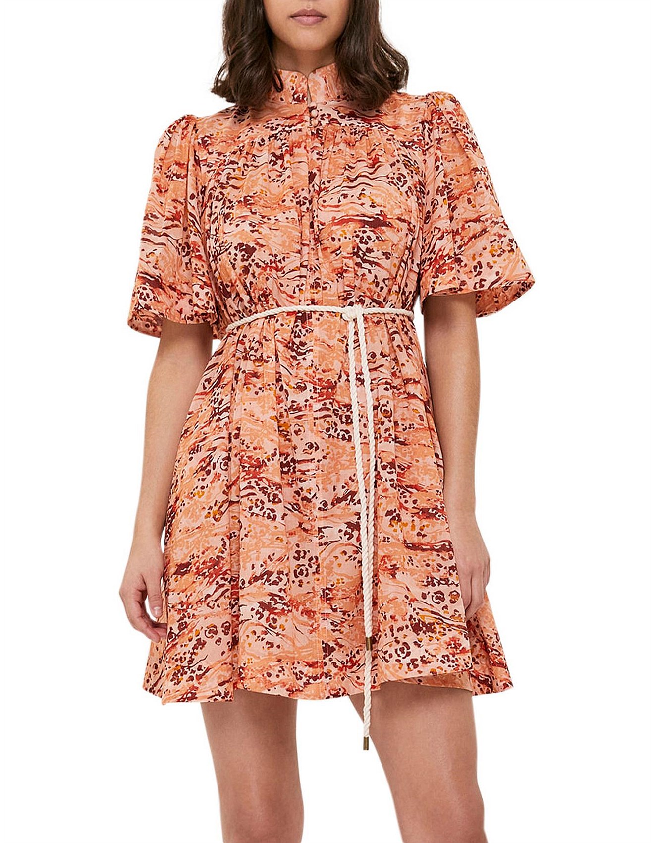 Saba Fresco Belted Mini Dress | David Jones