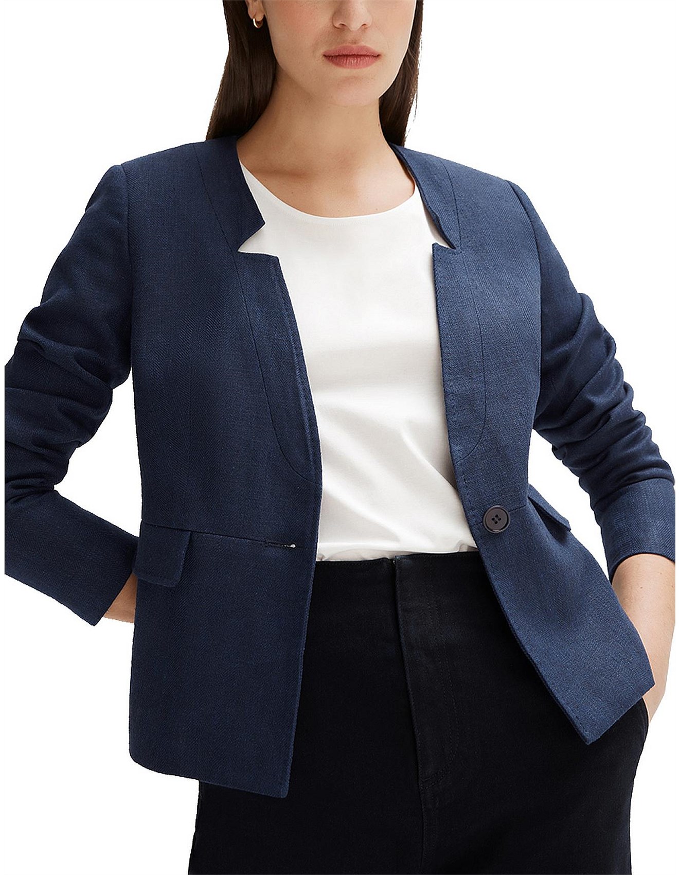 Trenery Notched Collar Jacket | David Jones