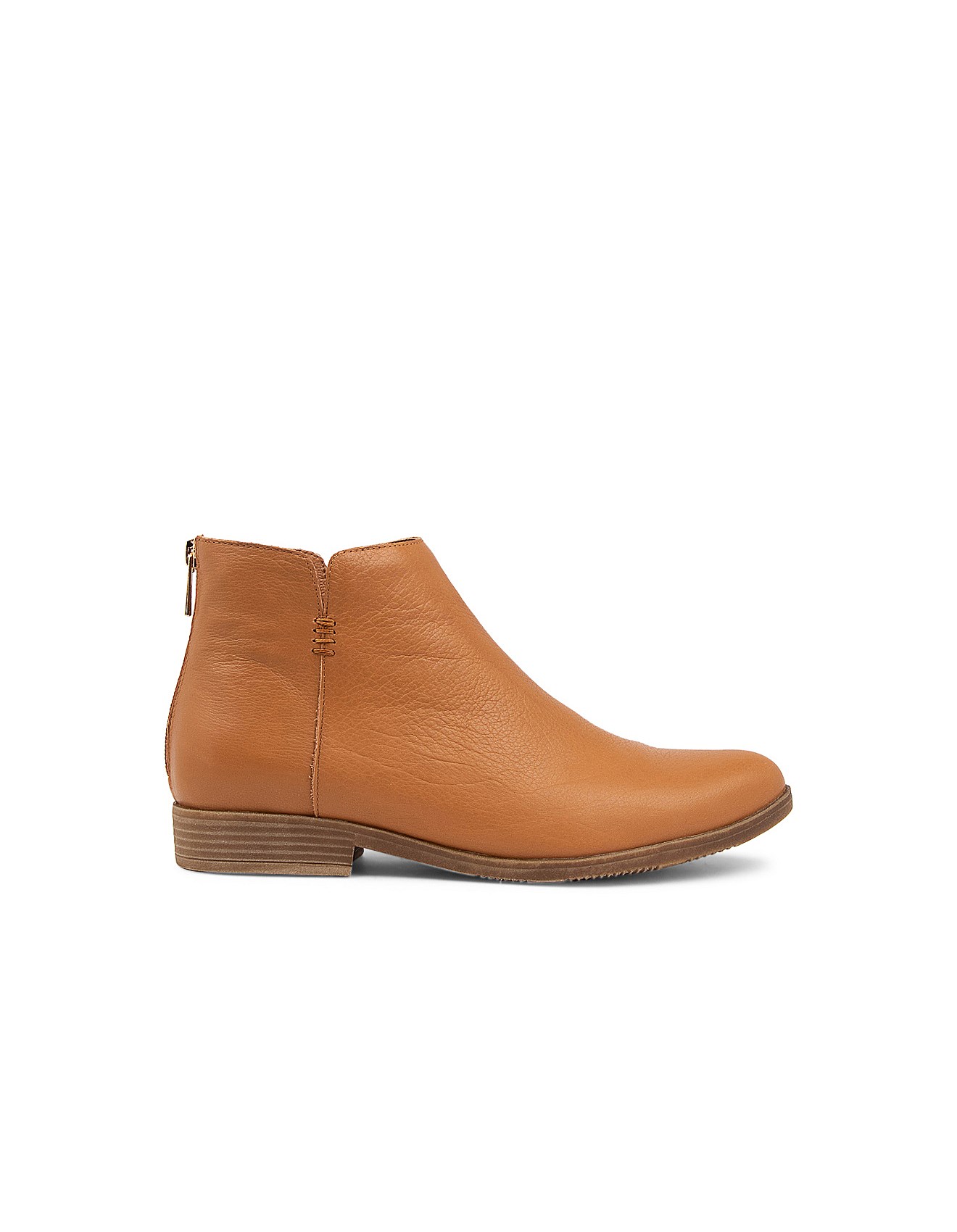 Midas Kippy Dark Tan Leather Ankle Boots | David Jones