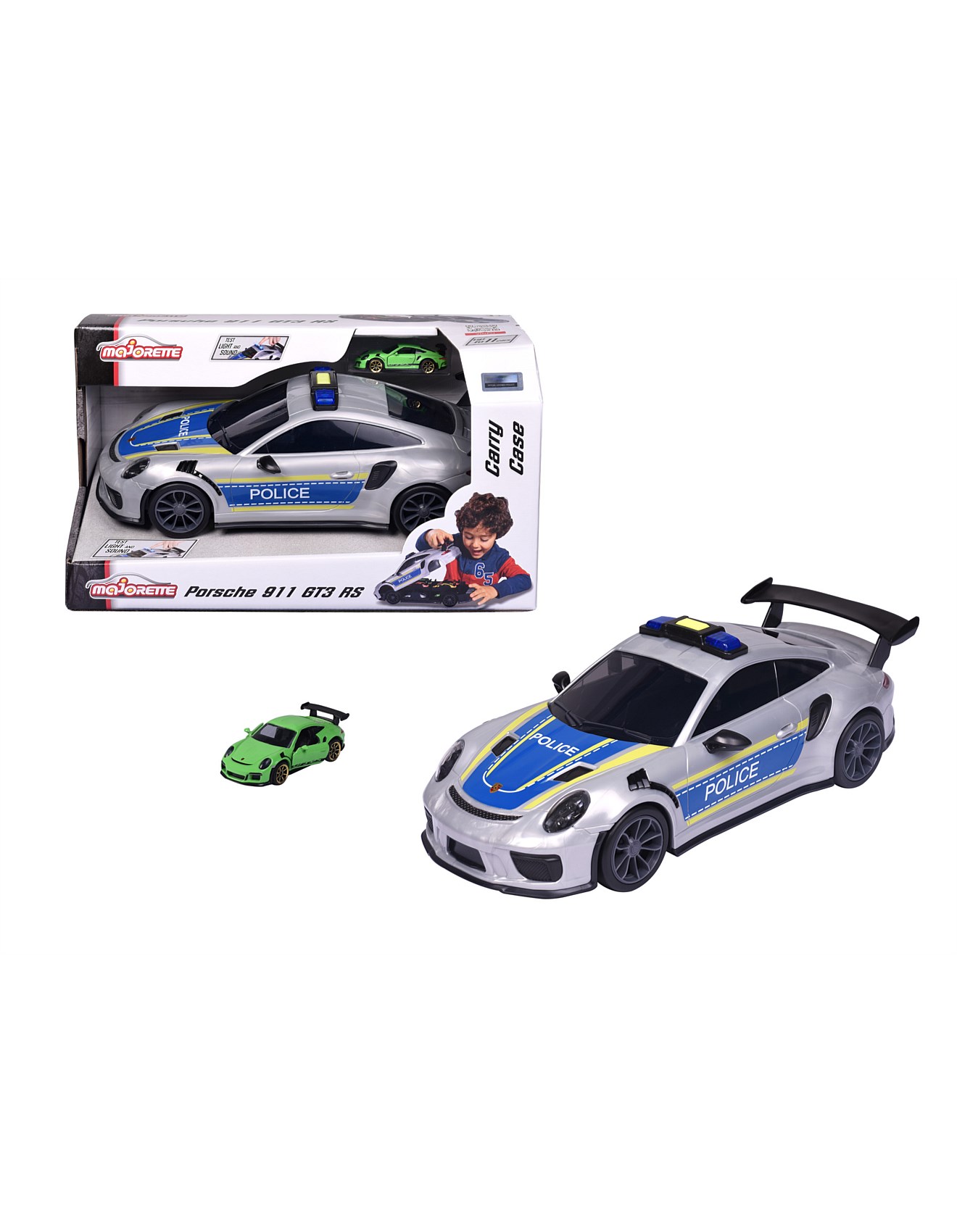 Majorette Porsche 911 Gt3 Rs Police Carry Case | David Jones