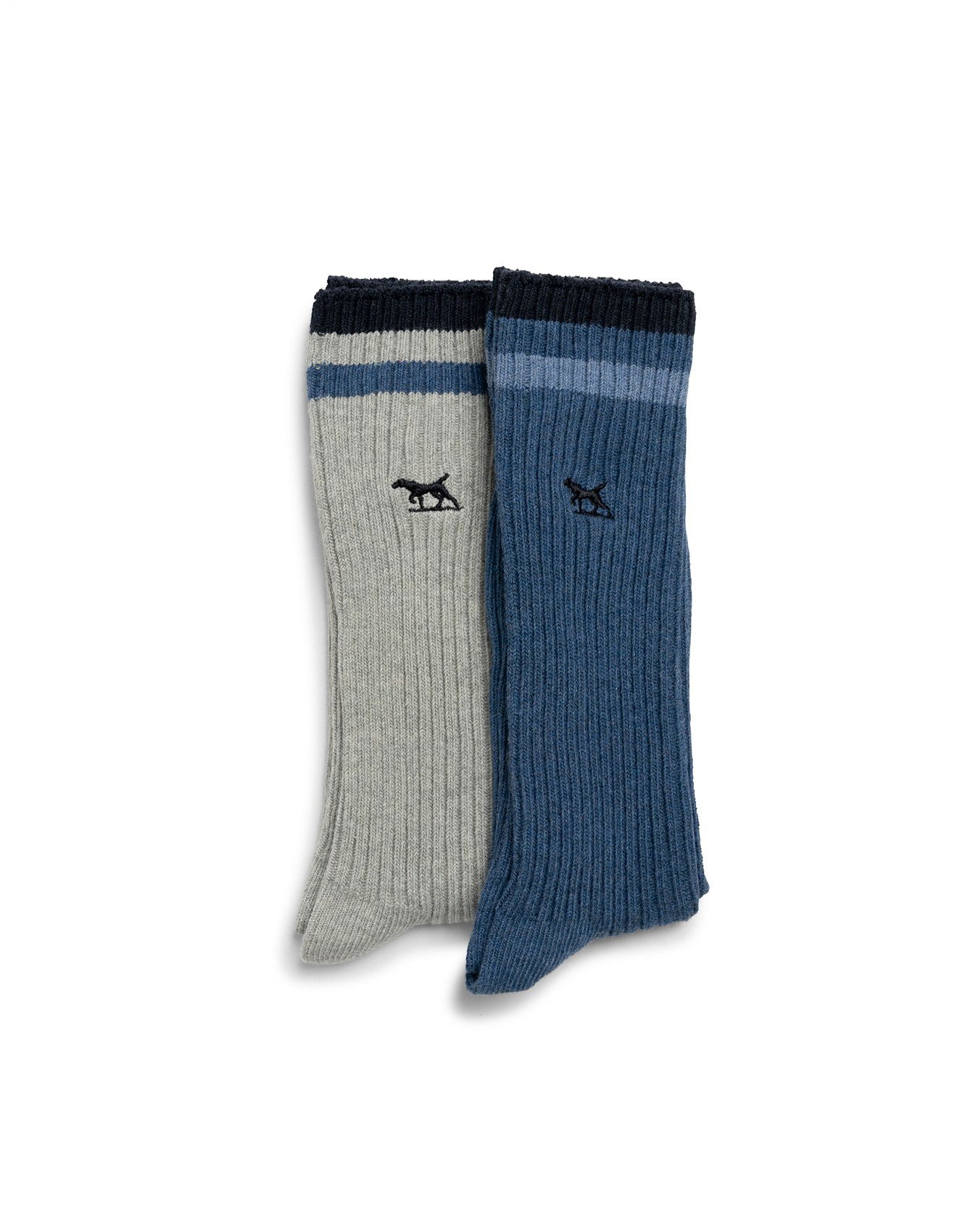 Rodd & Gunn Double Barrel Sock Two Pack | David Jones