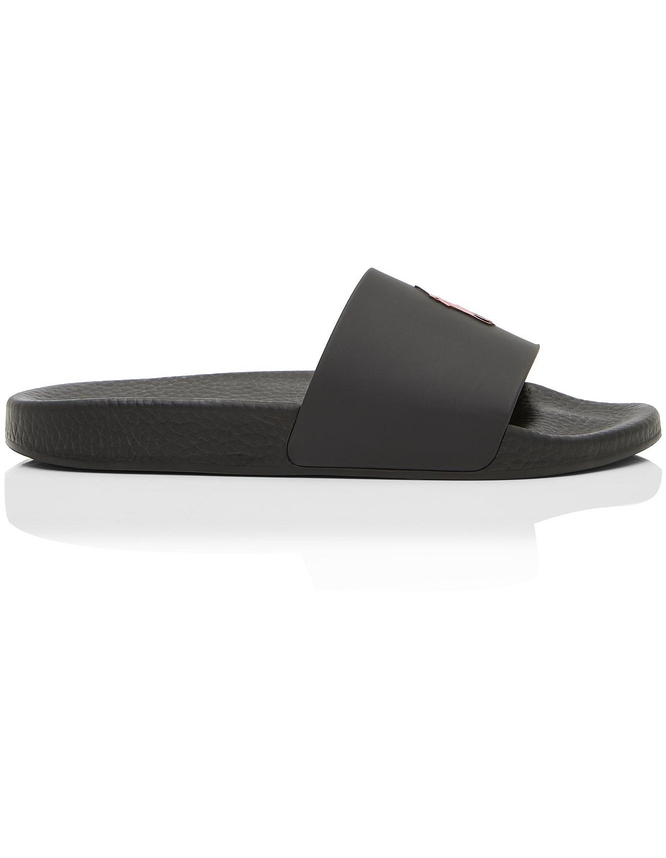 Polo Ralph Lauren Signature Pony Slide Black | David Jones