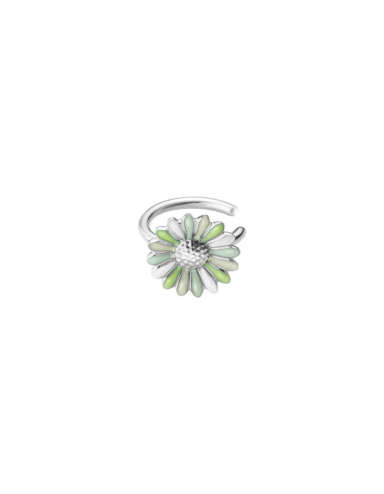 Georg Jensen Daisy Small Single Ear Cuff Green | David Jones