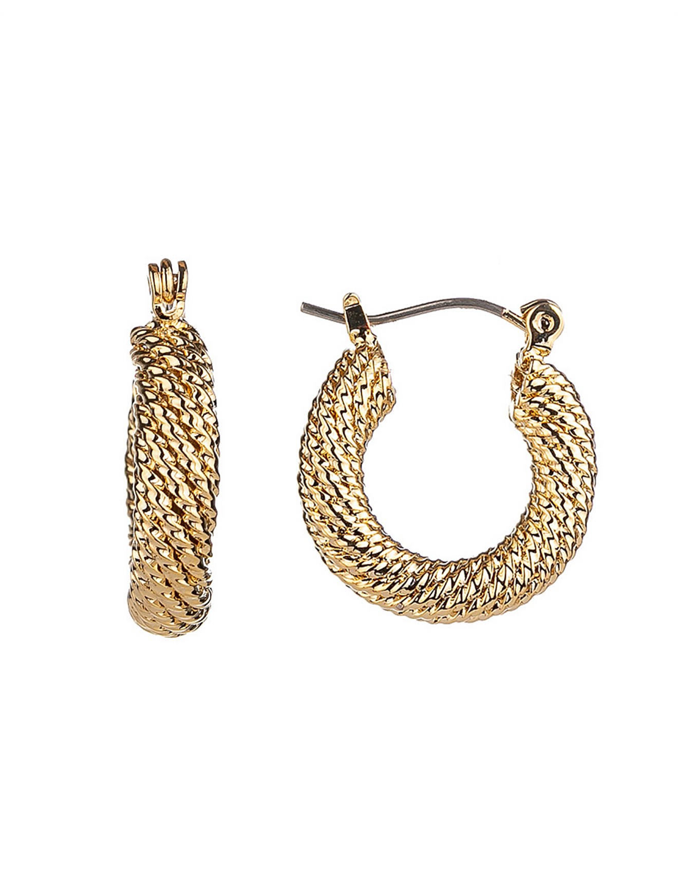 David Jones Twisted Rope Hoop Earring | David Jones