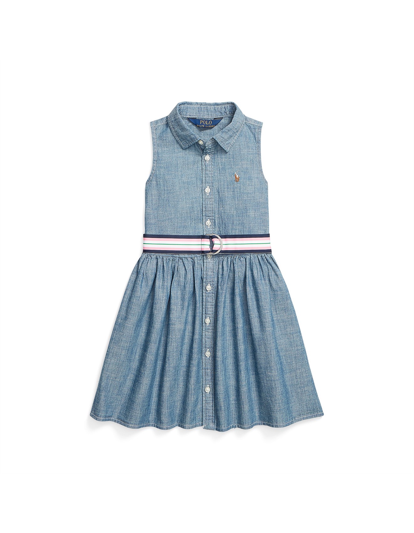 Polo Ralph Lauren Belted Indigo Chambray Shirtdress | David Jones