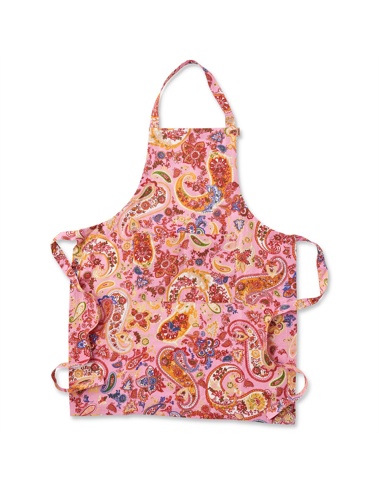 Kip & Co Paisley Colourful Linen Apron | David Jones