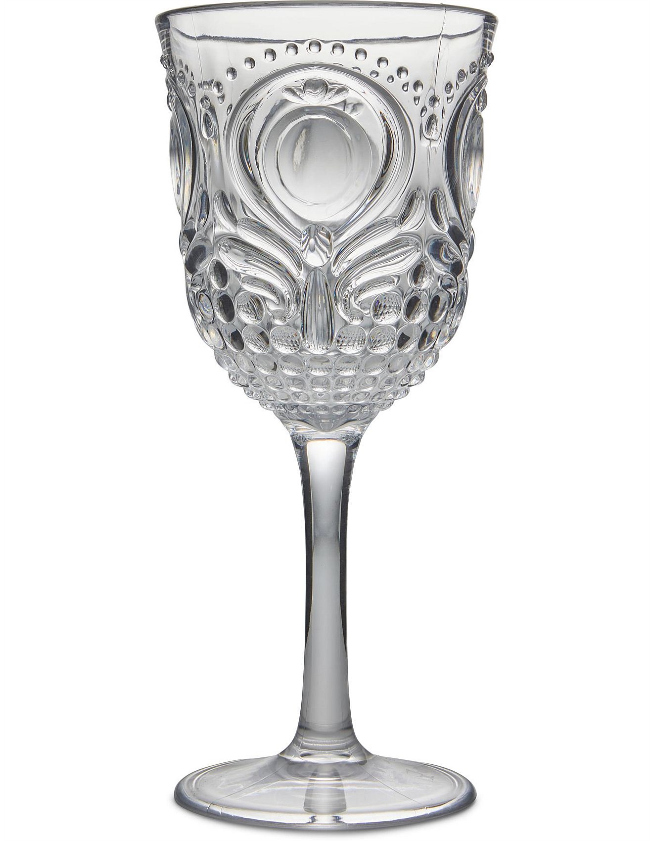 David Jones Byron Acrylic Wine Smoke 390ml | David Jones