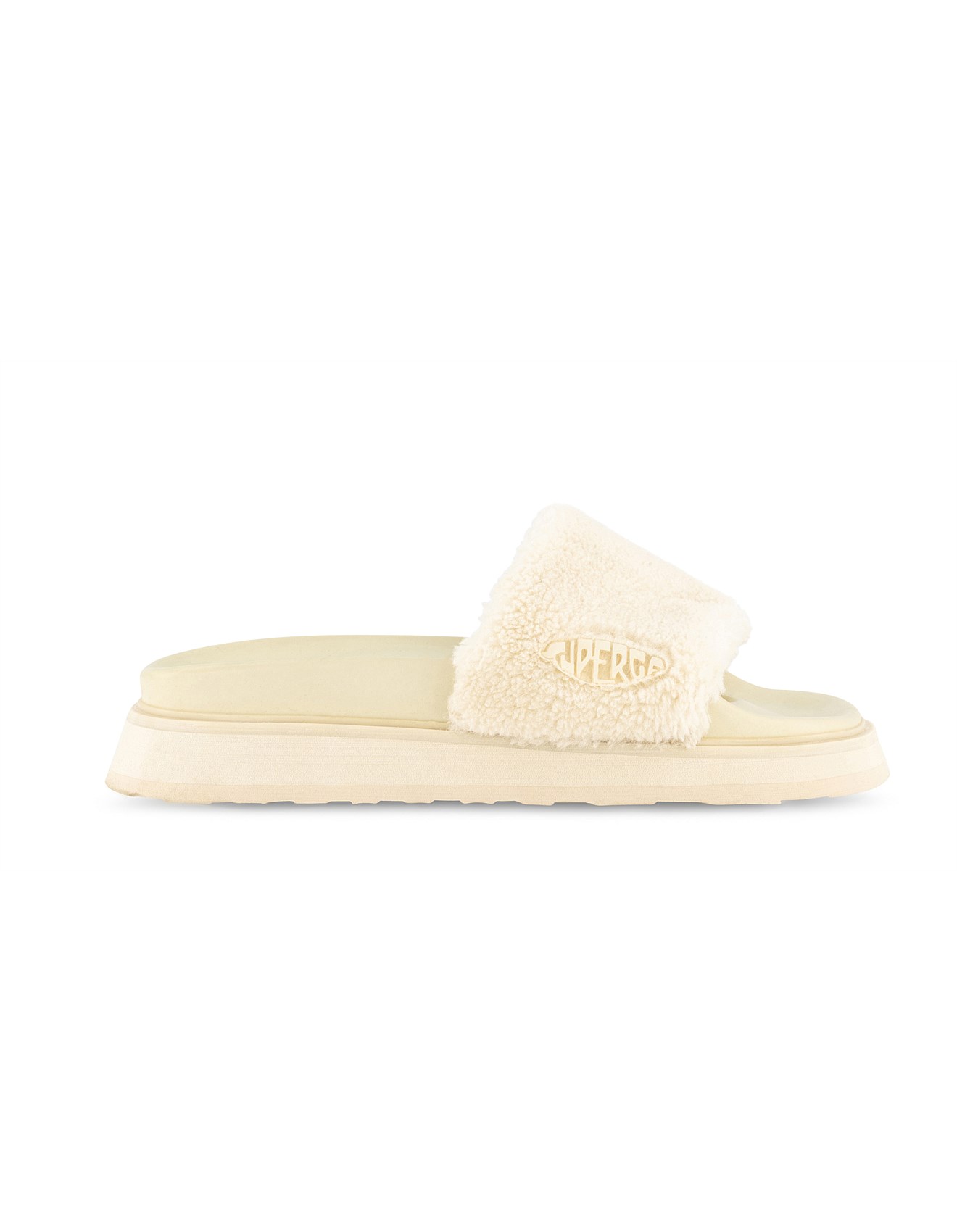Superga Women's 1918 Slide Platform Faux-fur Sandals | David Jones