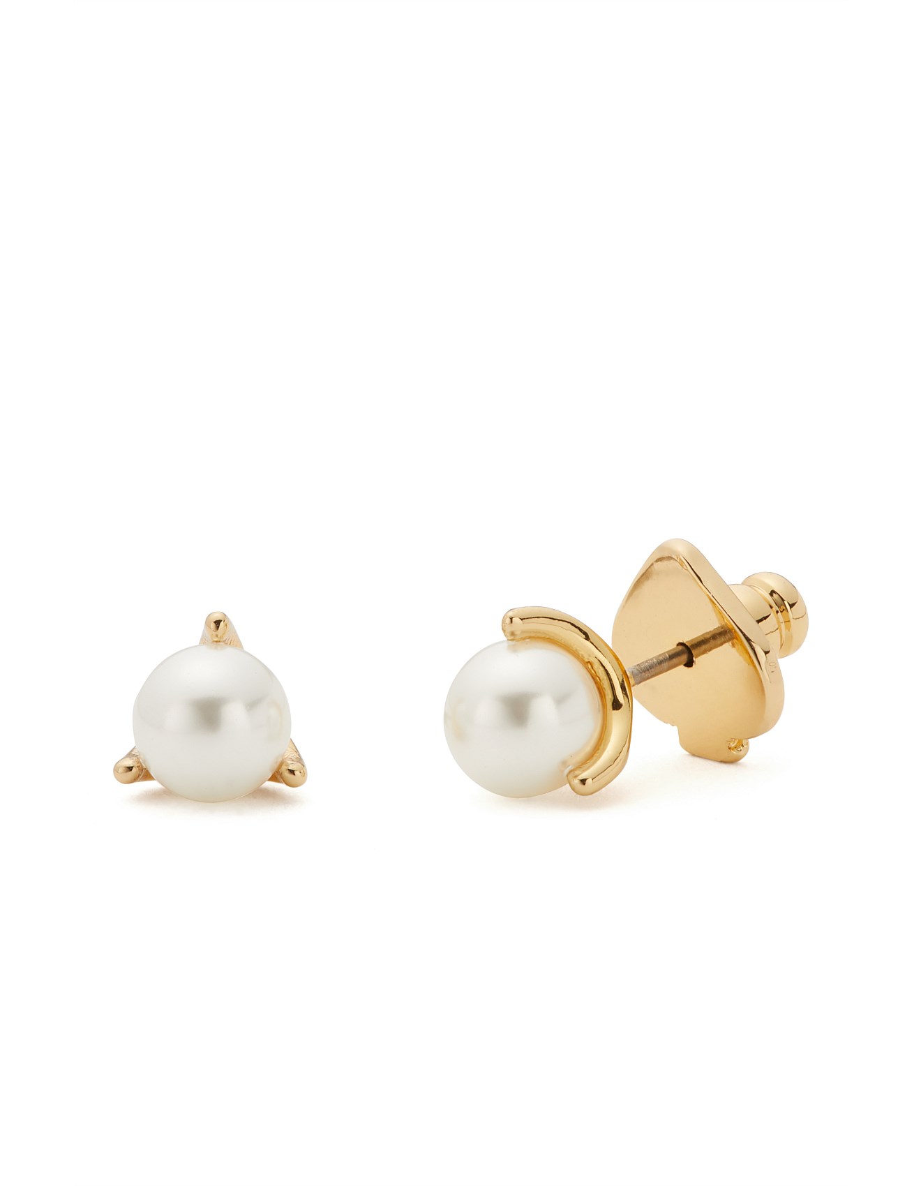 Kate Spade New York Mini Trio Prong Studs Cream/gold | David Jones