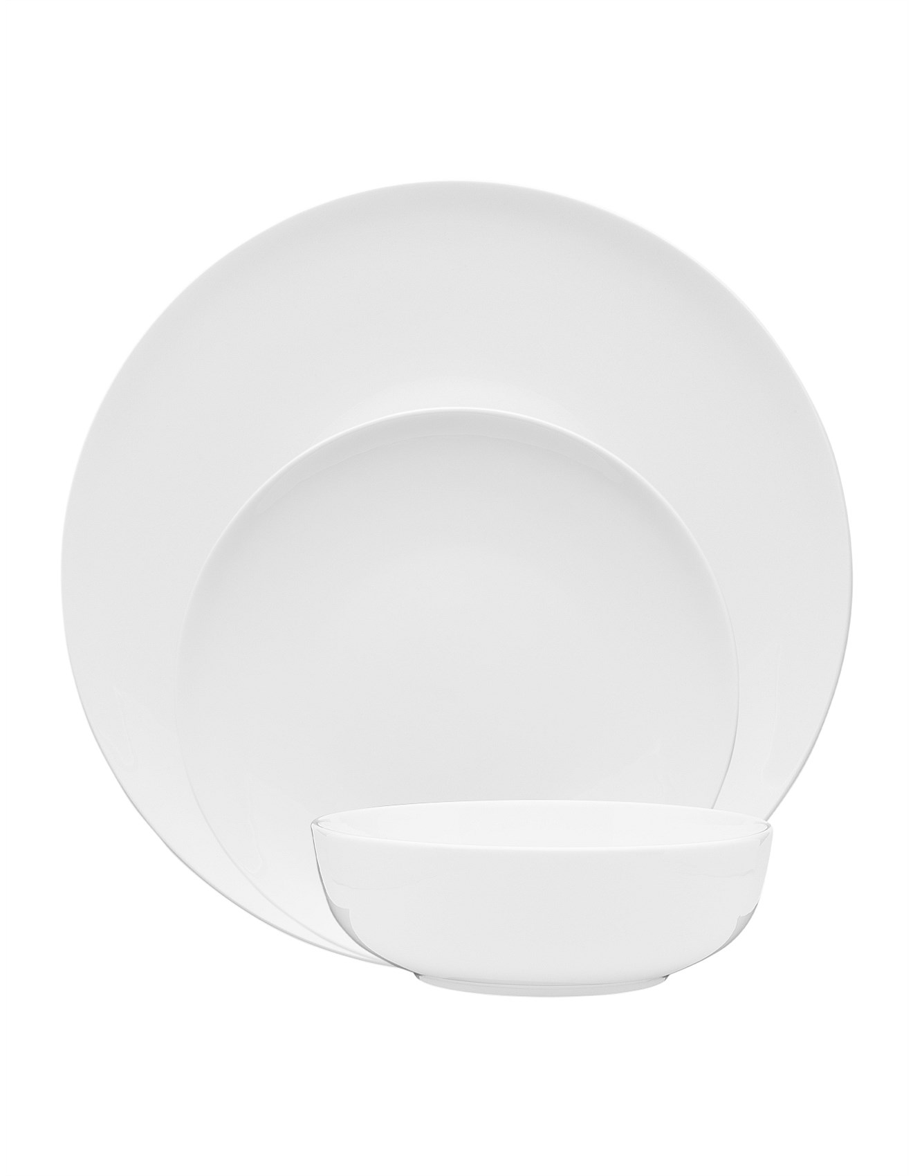 David Jones Collection Coupe 12 Piece Dinner Set Fine Bone China ...