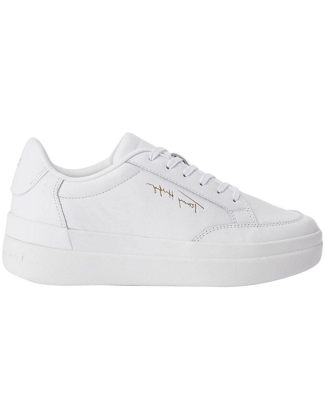 Tommy Hilfiger Women's Th Signature Leather Sneakers | David Jones