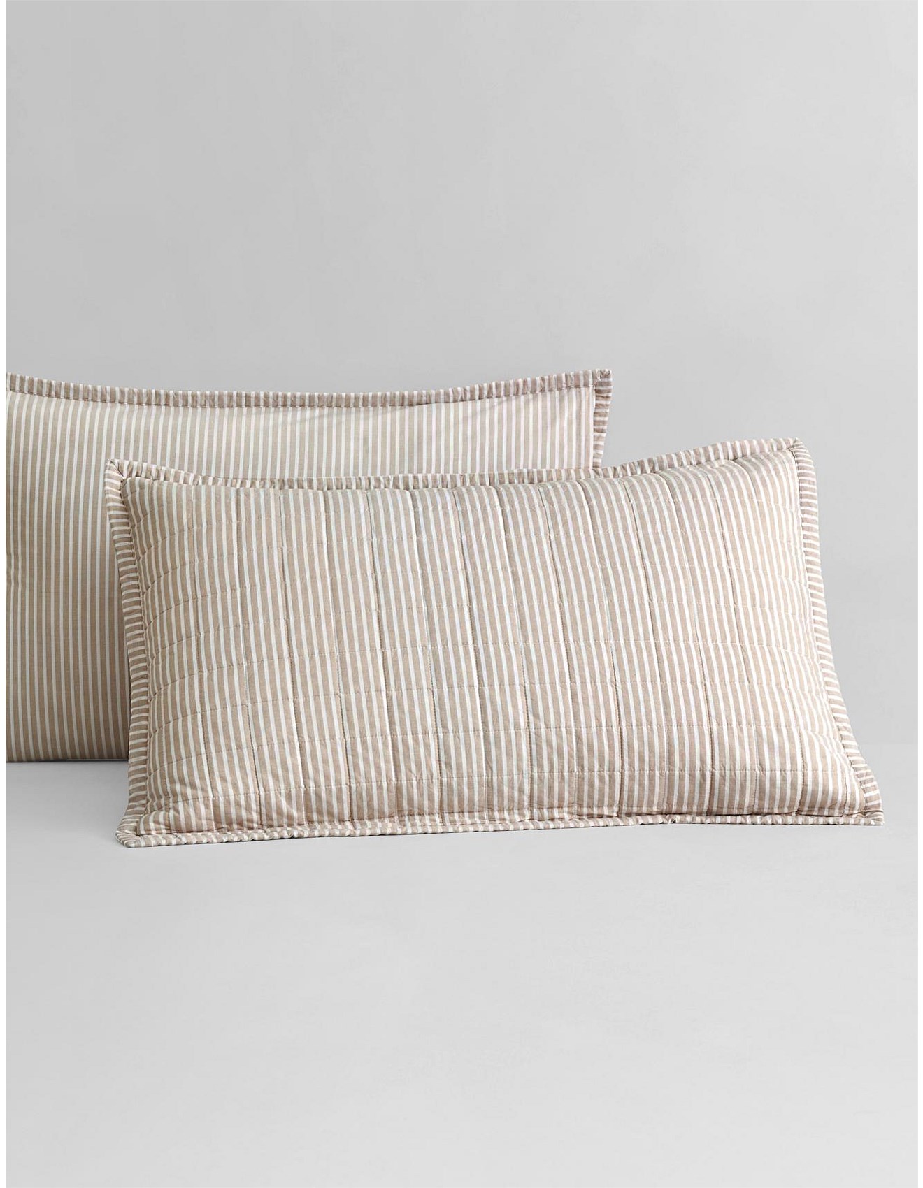 Sheridan Reilly Stripe Sham In Dust | David Jones