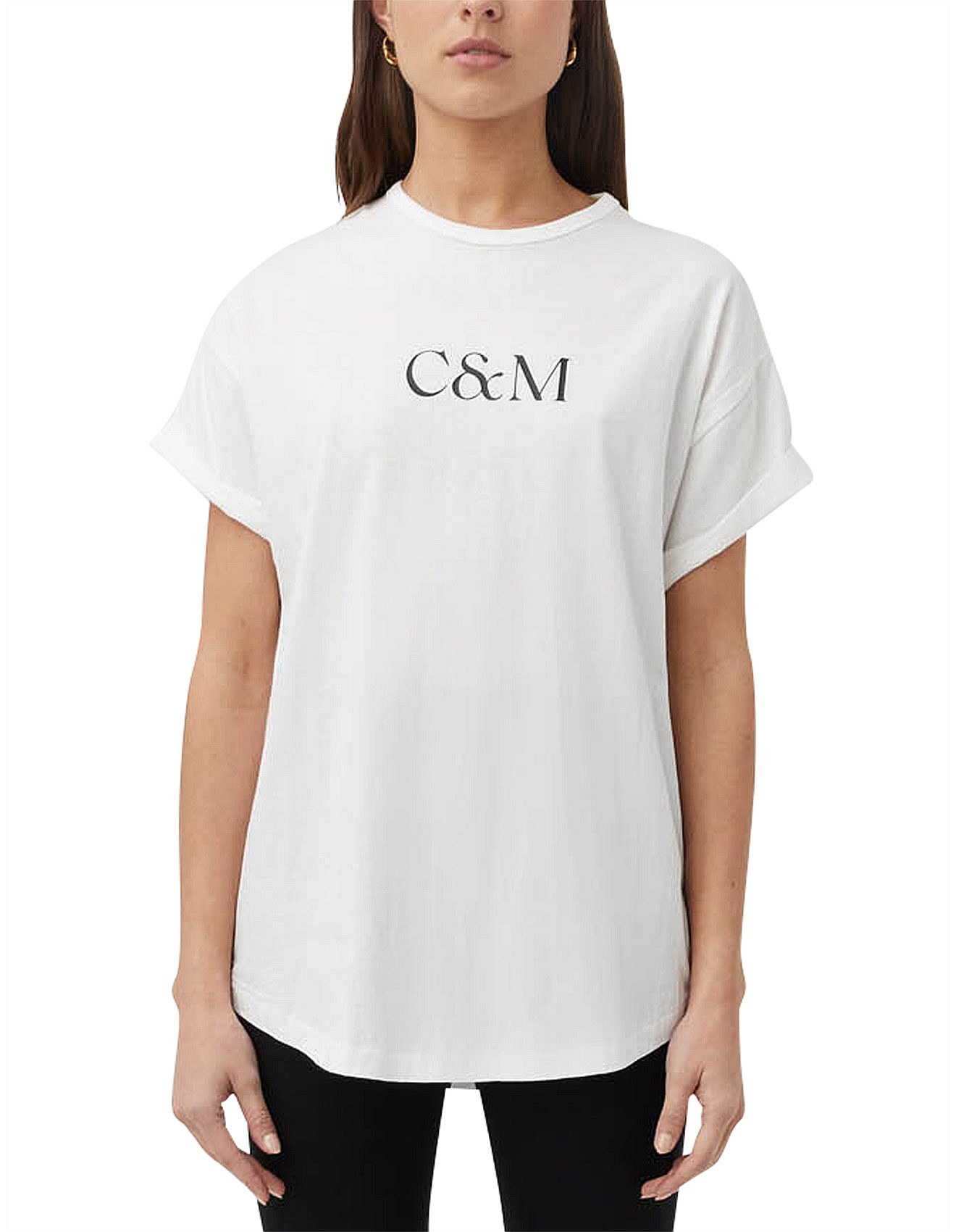C&m Camilla and Marc Huntington T-shirt Relaxed Fit White | David Jones