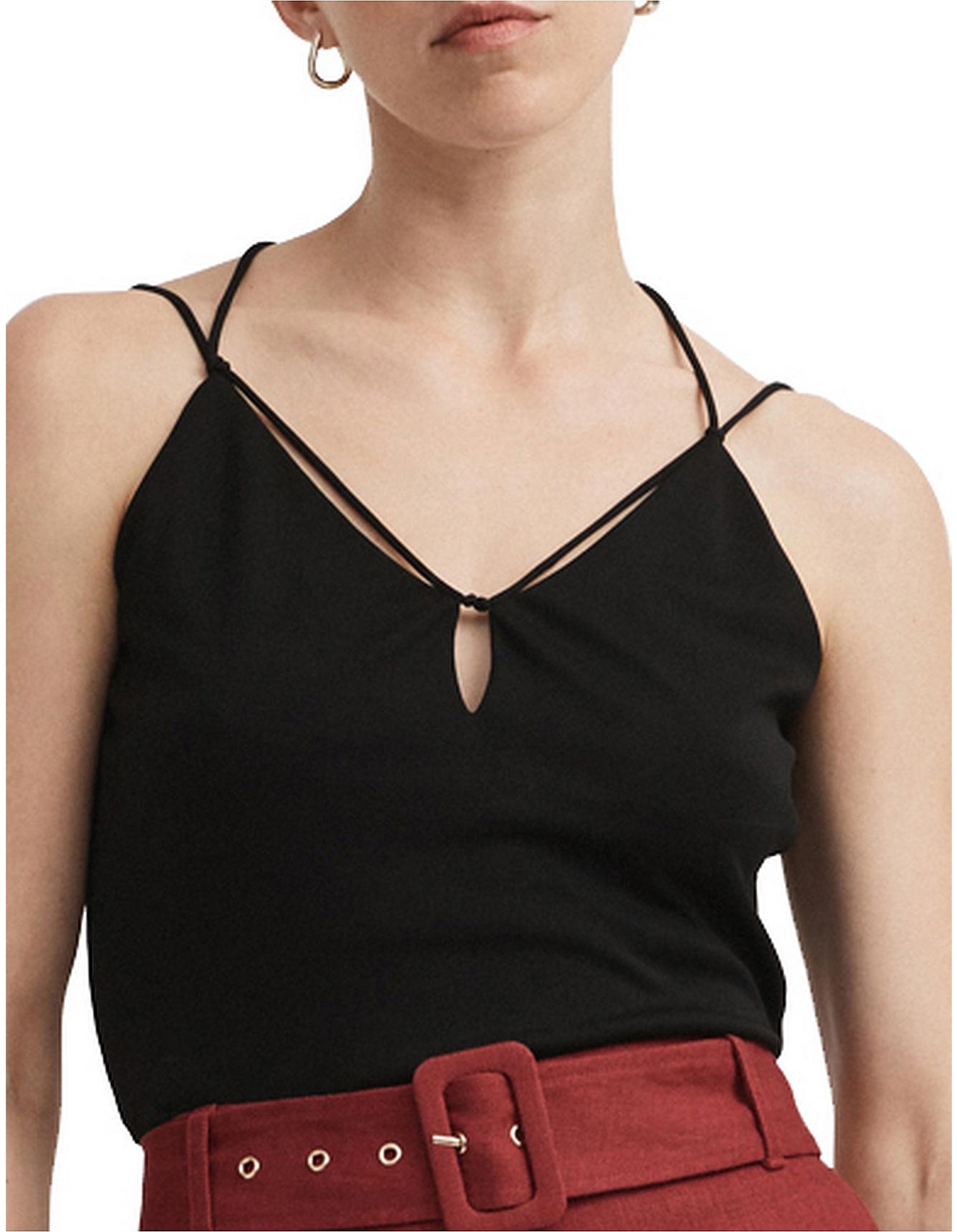 Witchery Multi Strap Keyhole Tank | David Jones