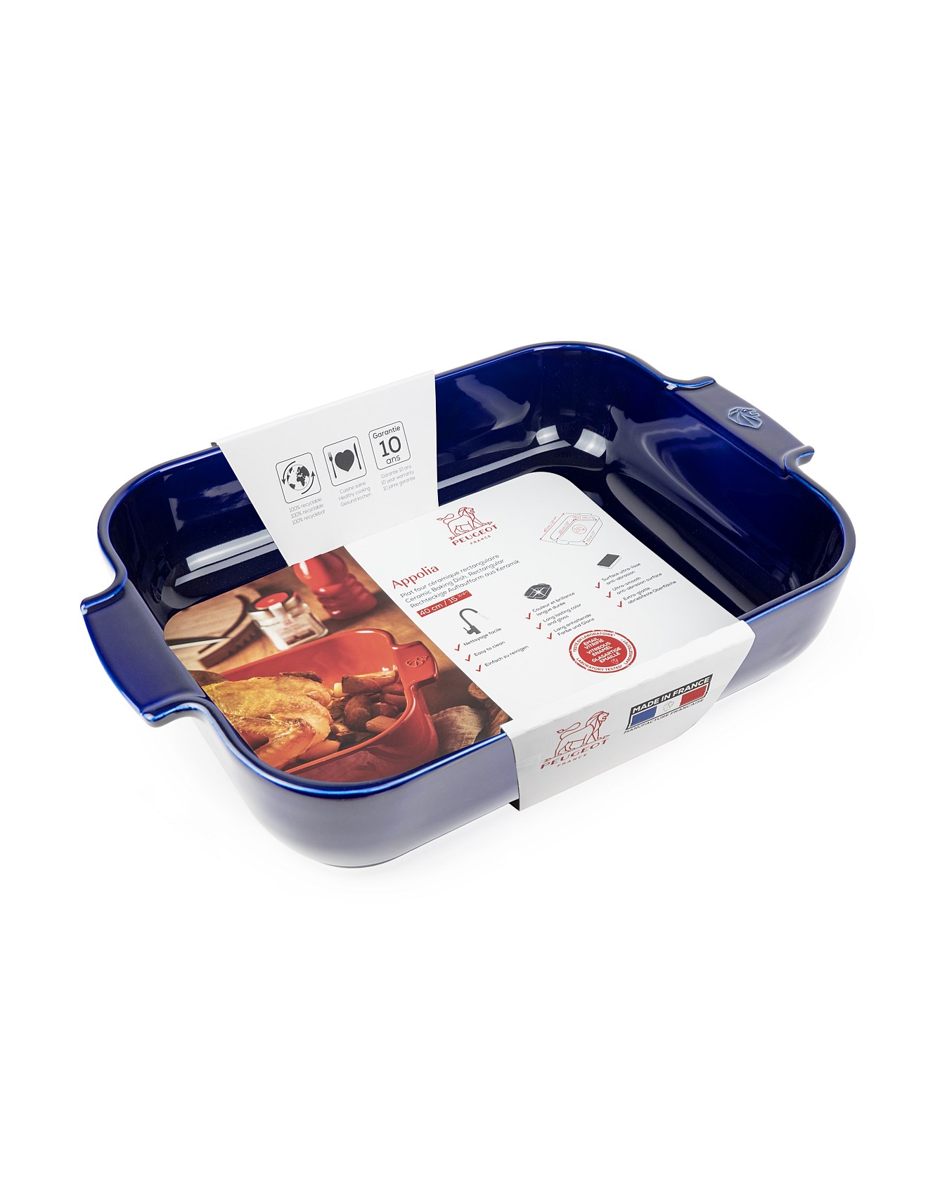 Peugeot Appolia 40cm Rectangular Baker Blue | David Jones