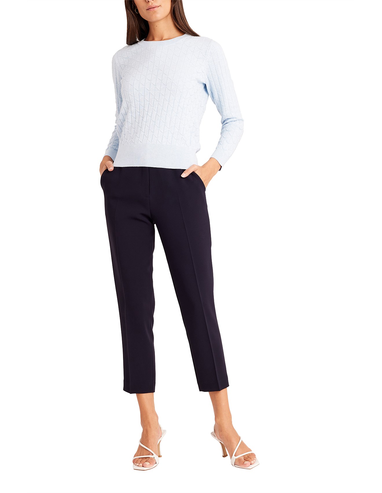 Perri Cutten Cotton Crew Jumper | David Jones