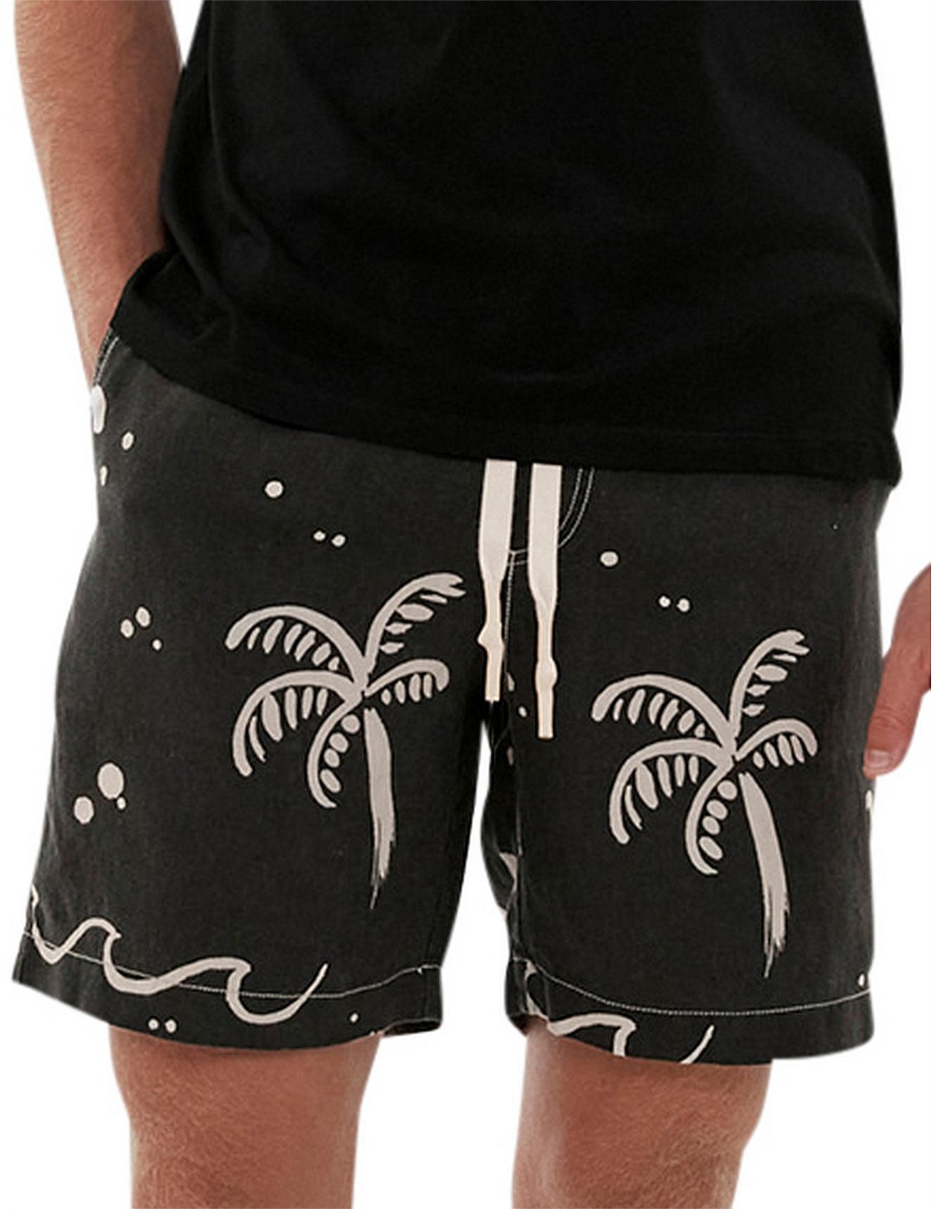 Jag Holiday Print Linen Short | David Jones