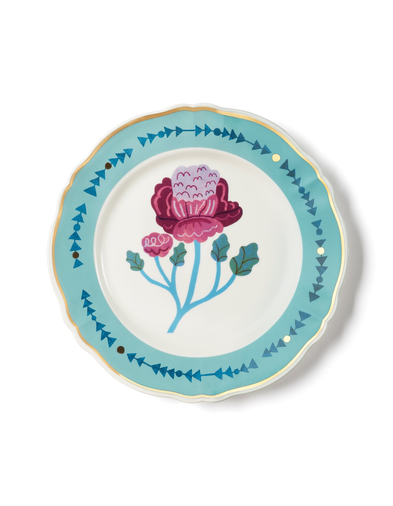 Bitossi Botanica Dinner Plate Decal Blue 26.5cm | David Jones