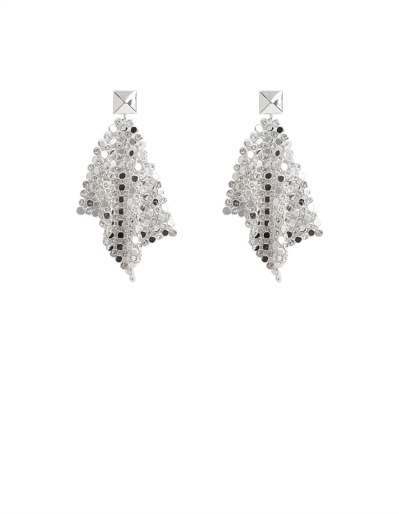 Witchery Crystal Mesh Pyramid Earring | David Jones