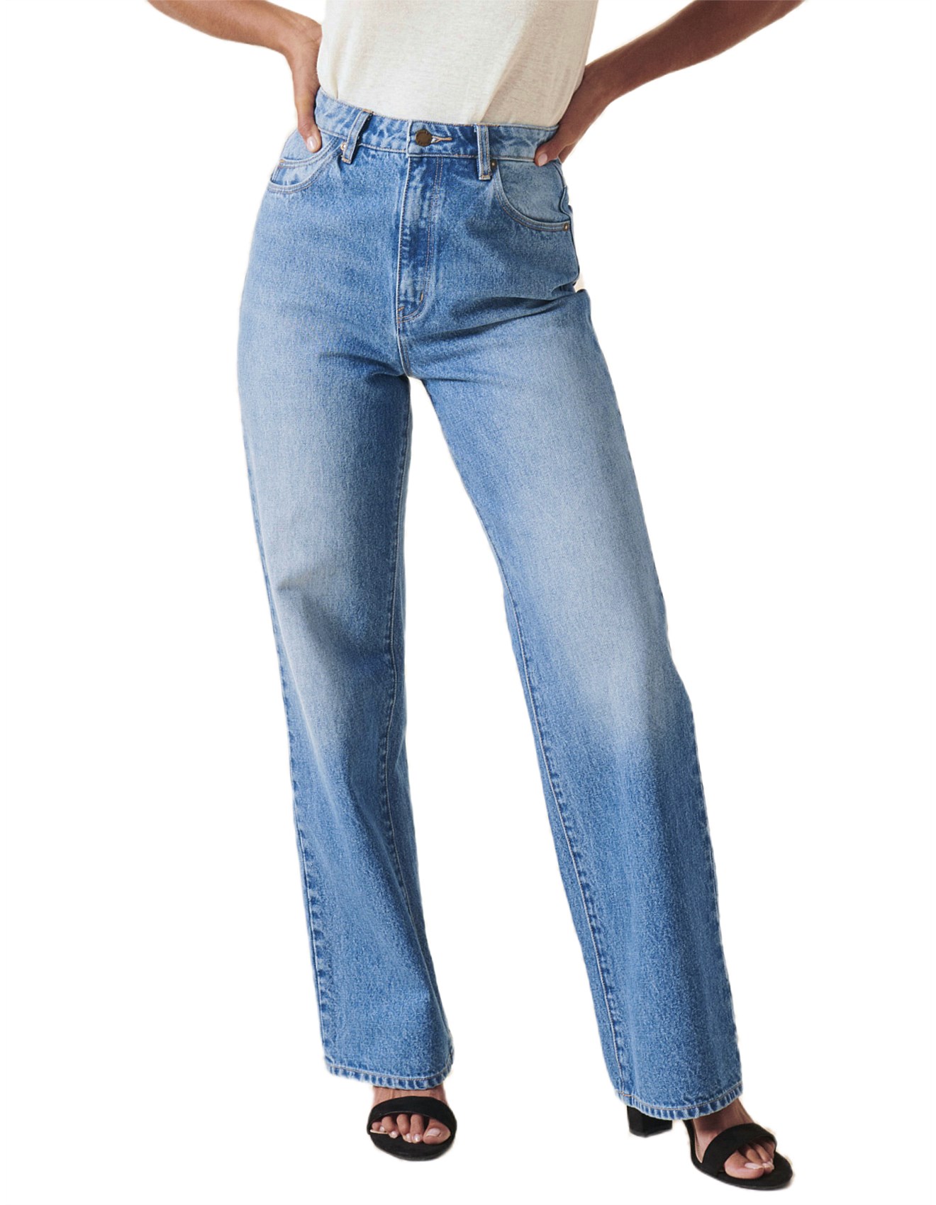 Rollas Heidi High Rise Straight Jean | David Jones