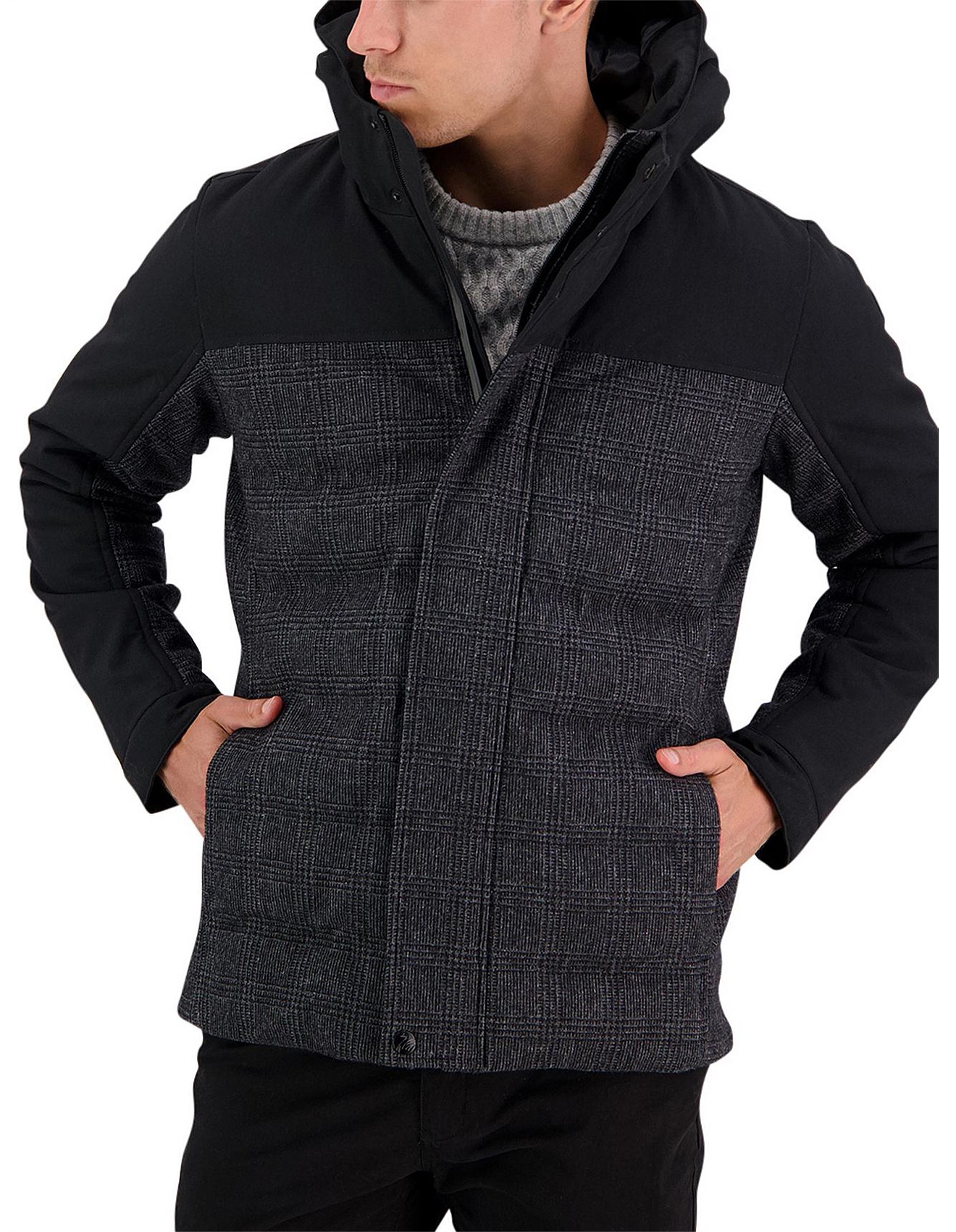 Swanndri Swanndri Karamea Insulated Wool Blend Laminated Jacket | David ...