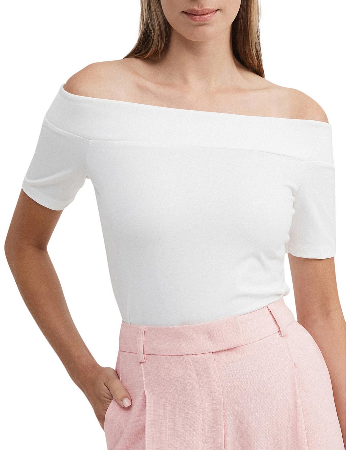 Witchery Ponte Off Shoulder Top | David Jones