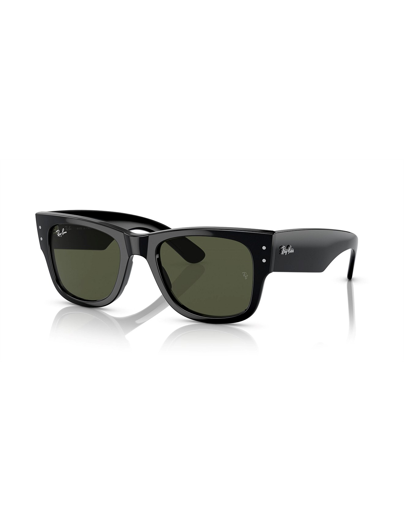 Ray-ban Mega Wayfarer Square Black Green Propionate Sunglasses | David ...