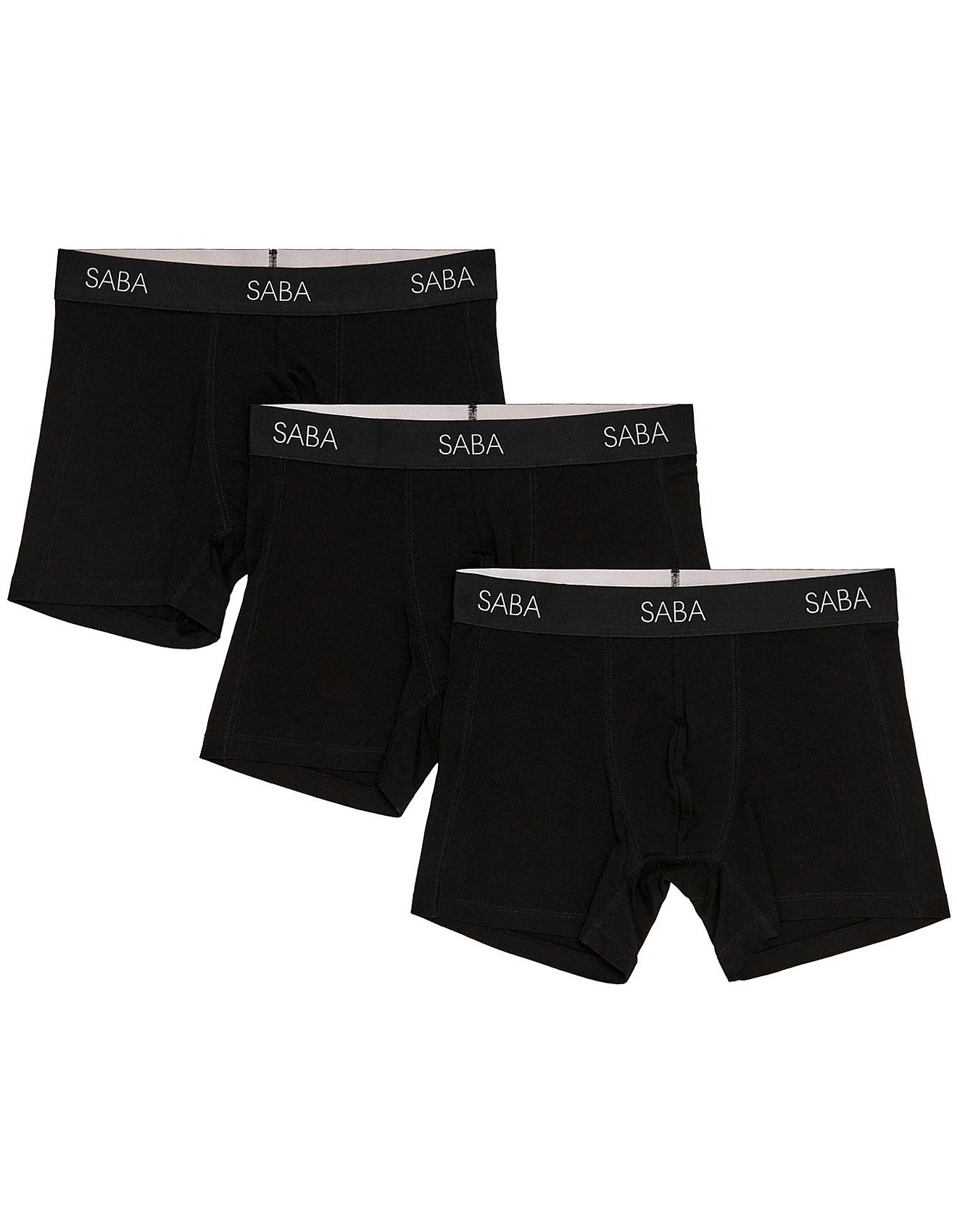Saba Mens 3 Pack Underwear Black | David Jones