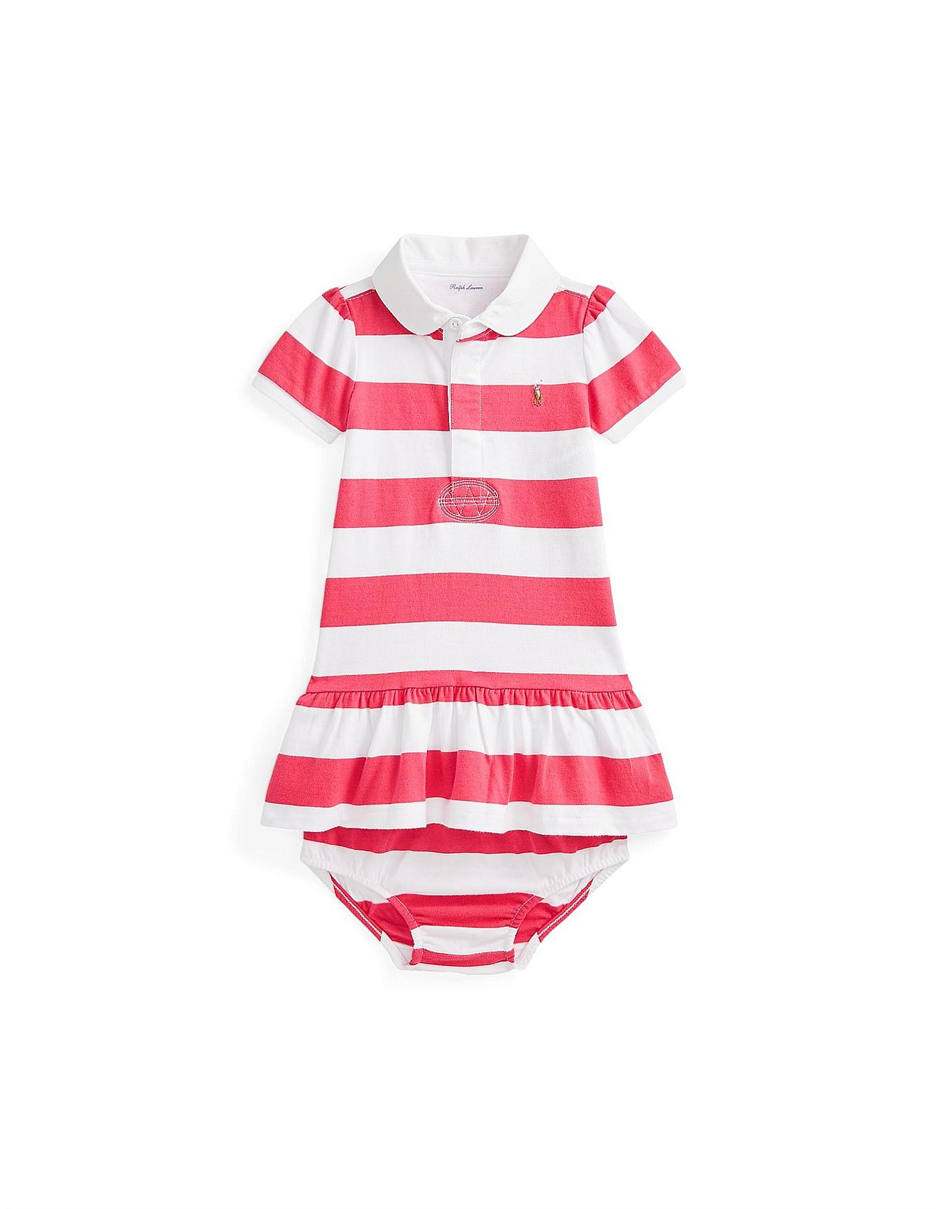 Polo Ralph Lauren Striped Rugby Dress & Bloomer (3m-24m) | David Jones
