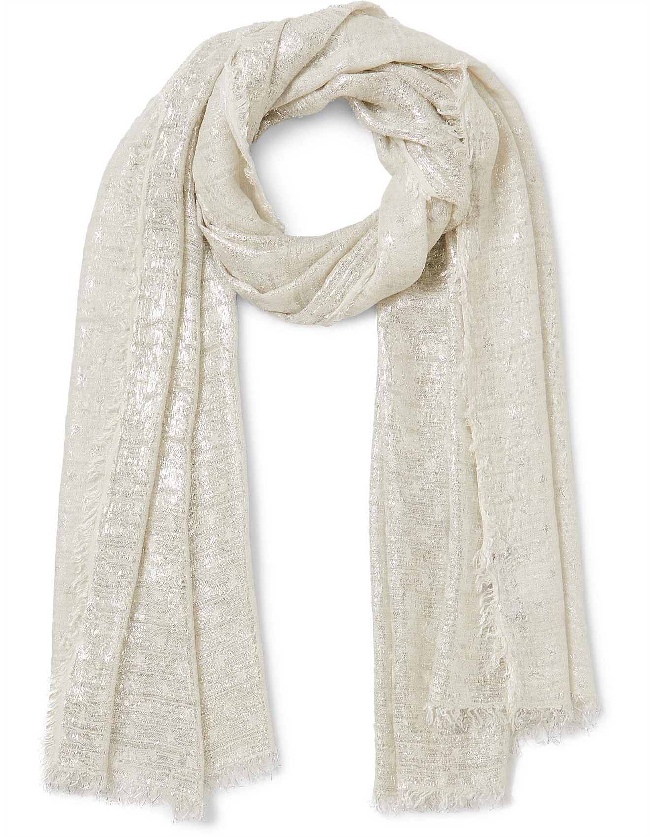 Milana Sparkly Stars Scarf | David Jones