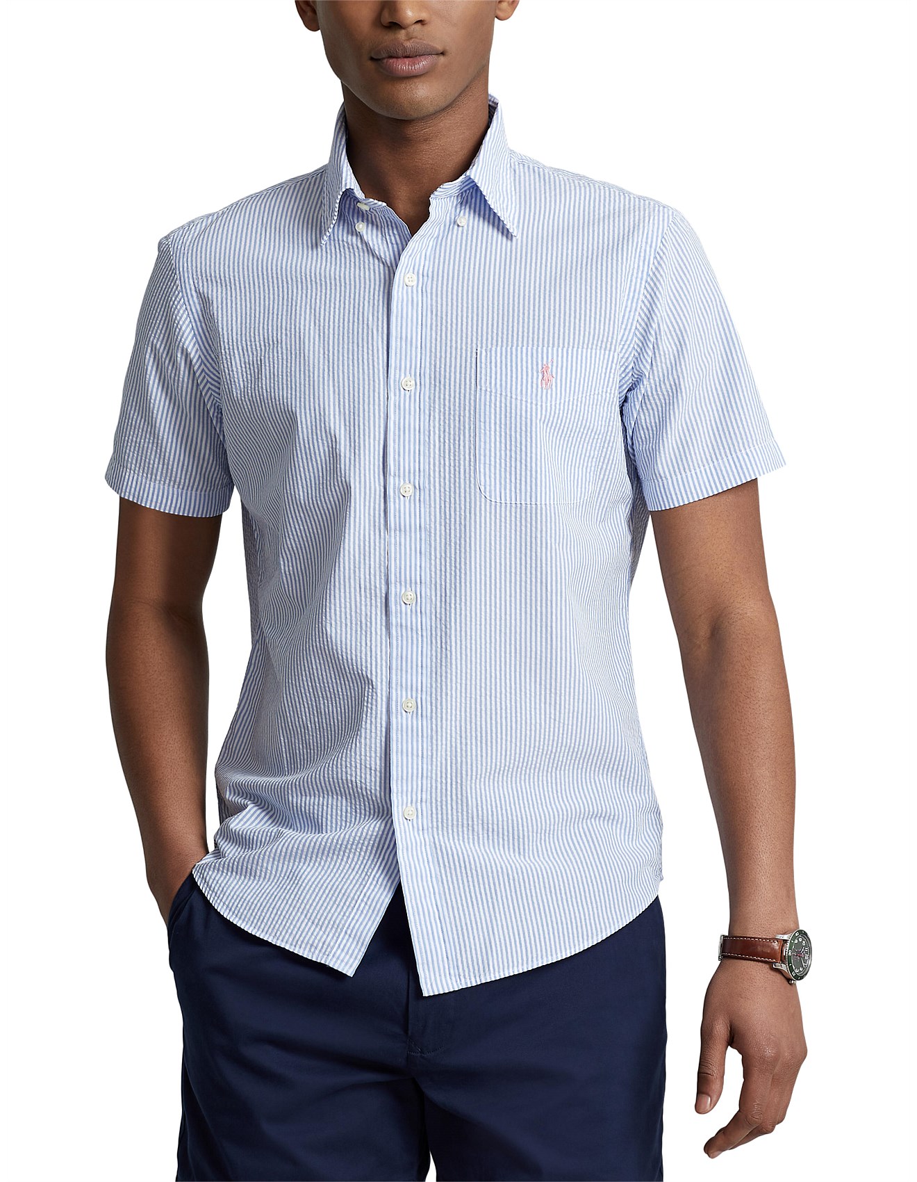 Polo Ralph Lauren Rl Prepster Custom Fit Seersucker Shirt | David Jones