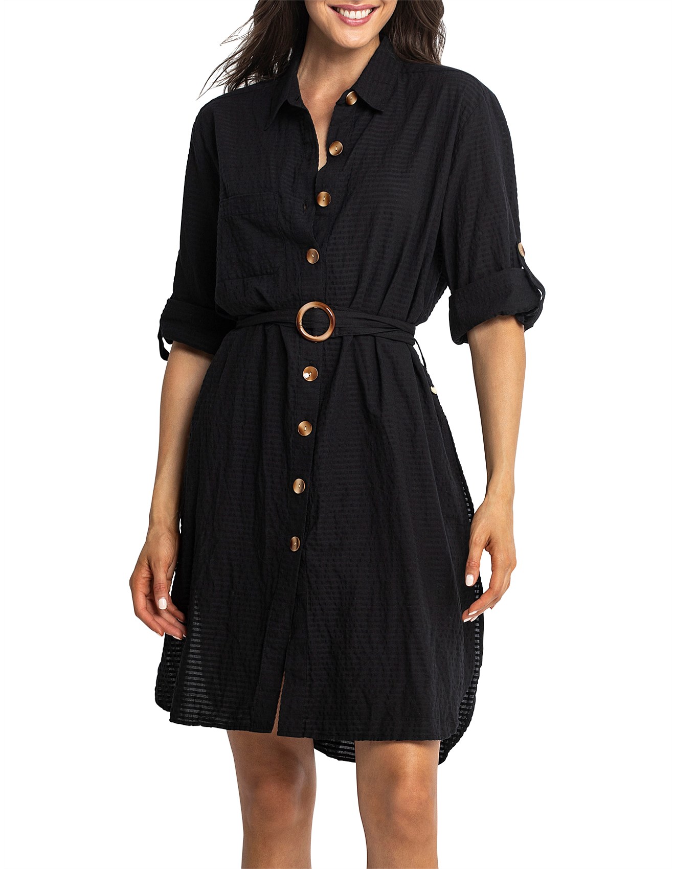 Sunseeker Byron Button Through Dress | David Jones