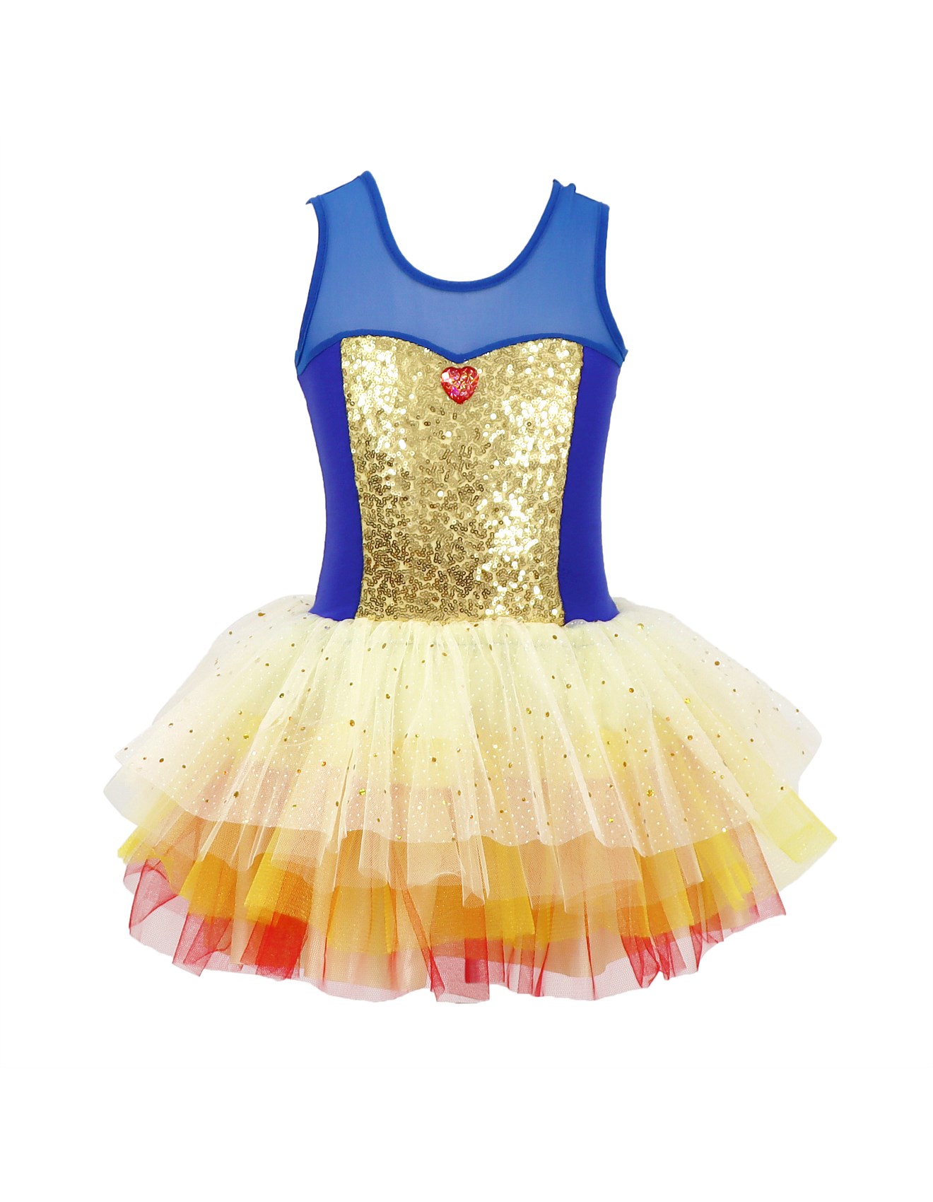 Disney Disney Pr Snow White Sparkle Tiered Tutu Dress (3-4 Yrs) | David ...