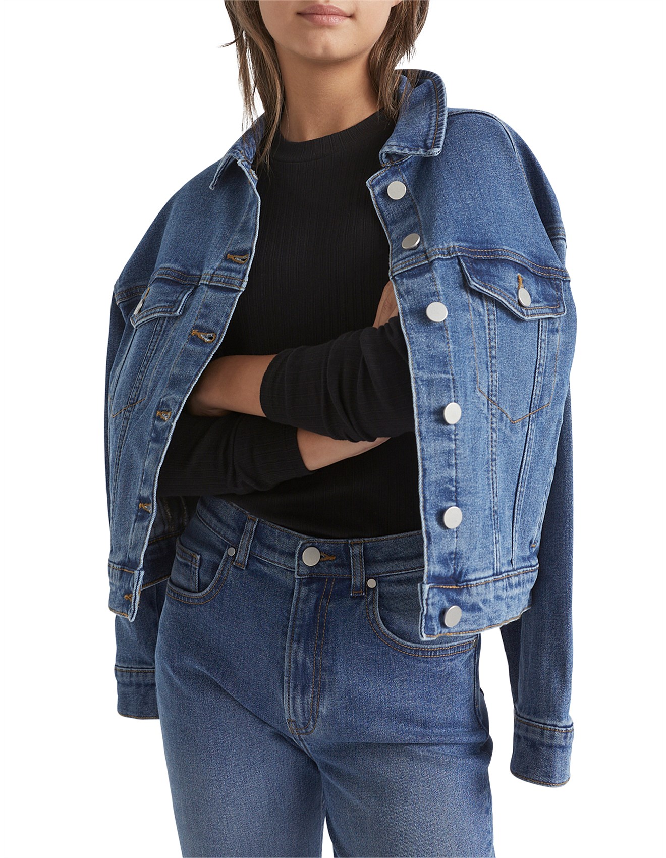 Seed Heritage Relaxed Denim Jacket | David Jones