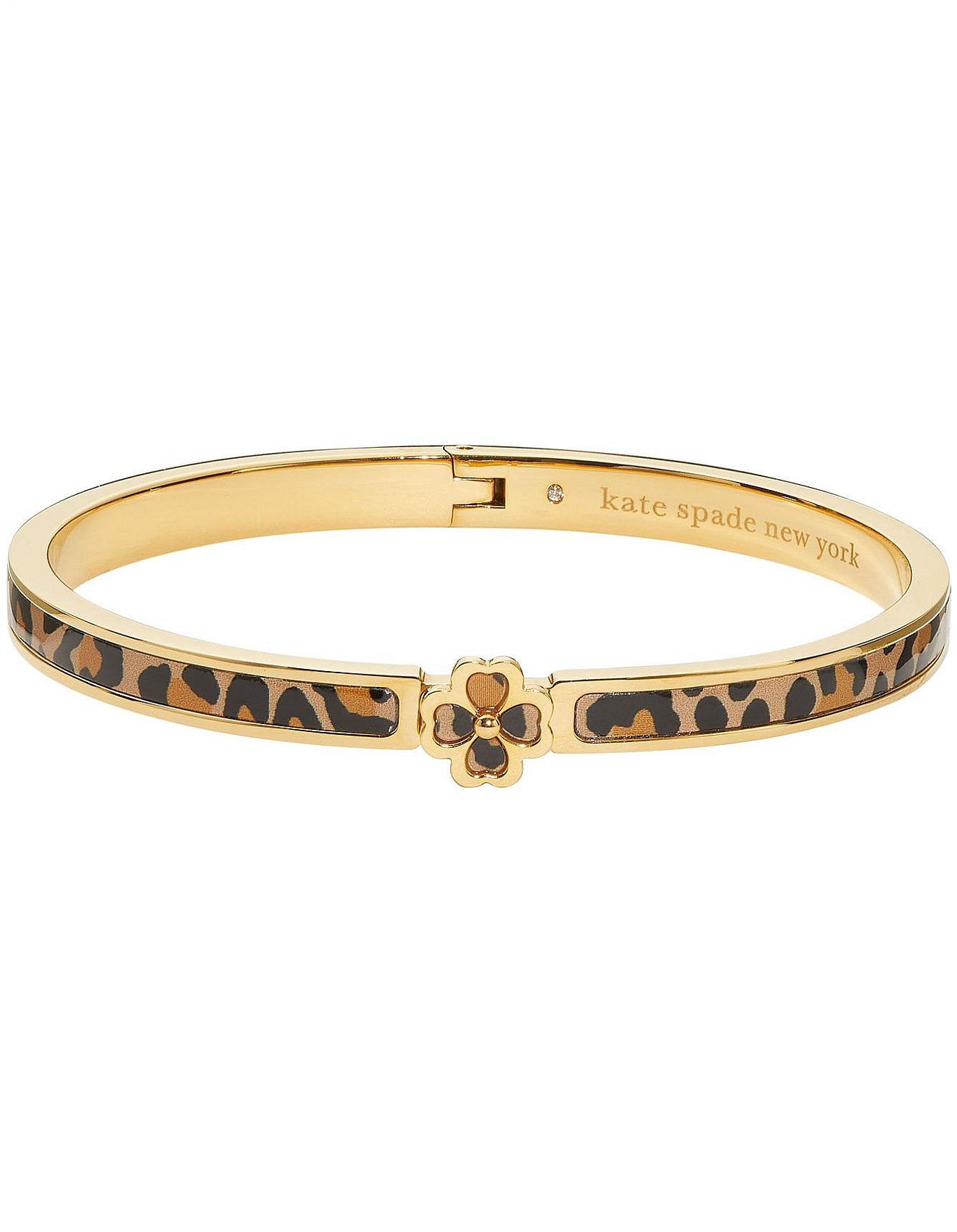 Kate Spade New York Leopard Thin Hinged Bangle | David Jones