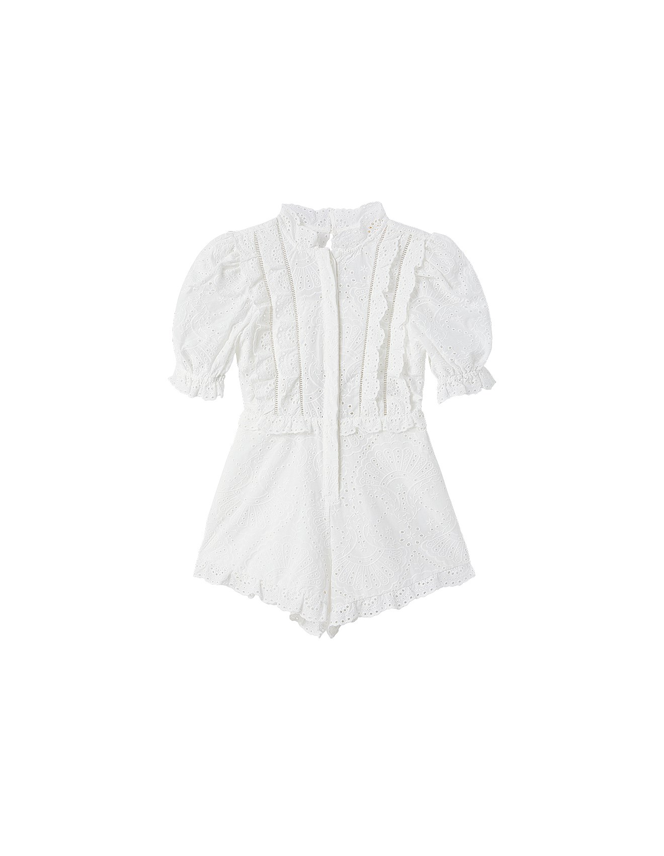 Marlo Eloise Embroidered Romper (8-16) | David Jones