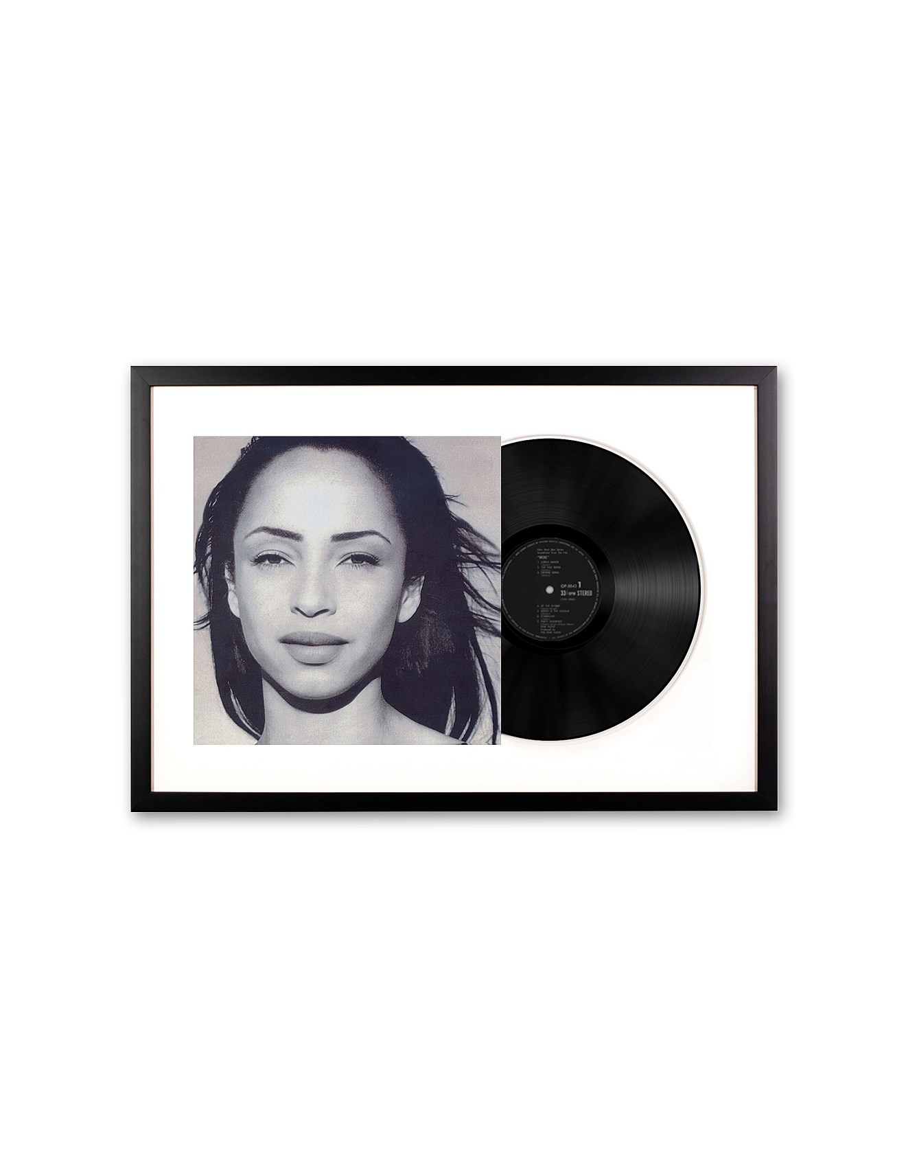 Vinyl Art Framed Sade the Best Of Sade -Vinyl Album Art | David Jones