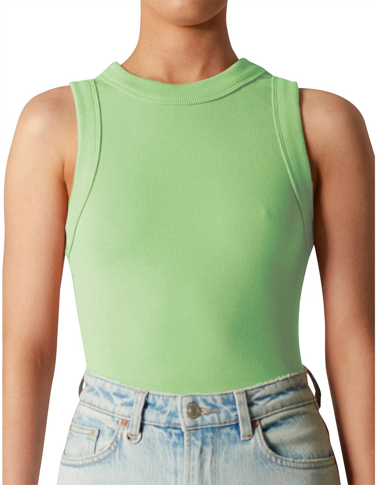 Neuw Denim Jonesy Rib Cotton Singlet | David Jones