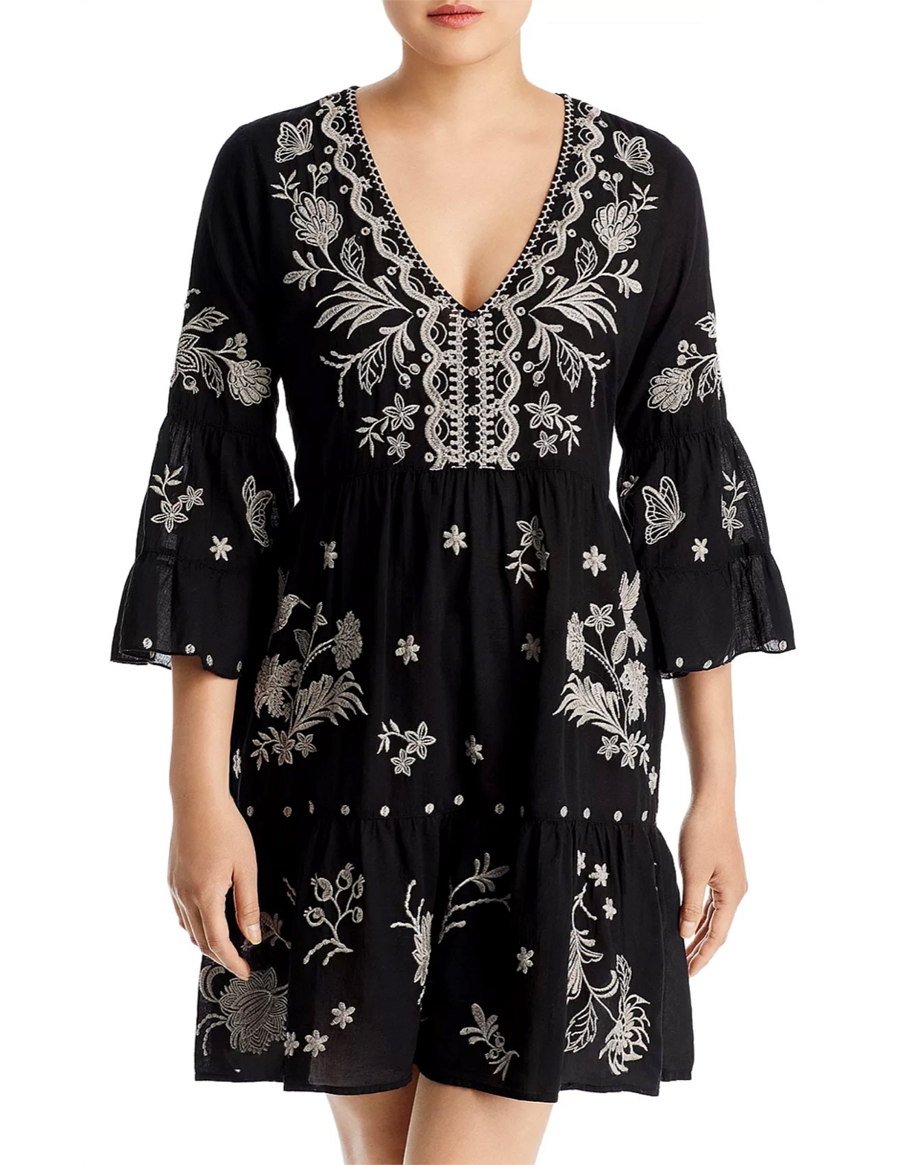 Johnny Was Malo Easy Tiered Midi Dress | David Jones