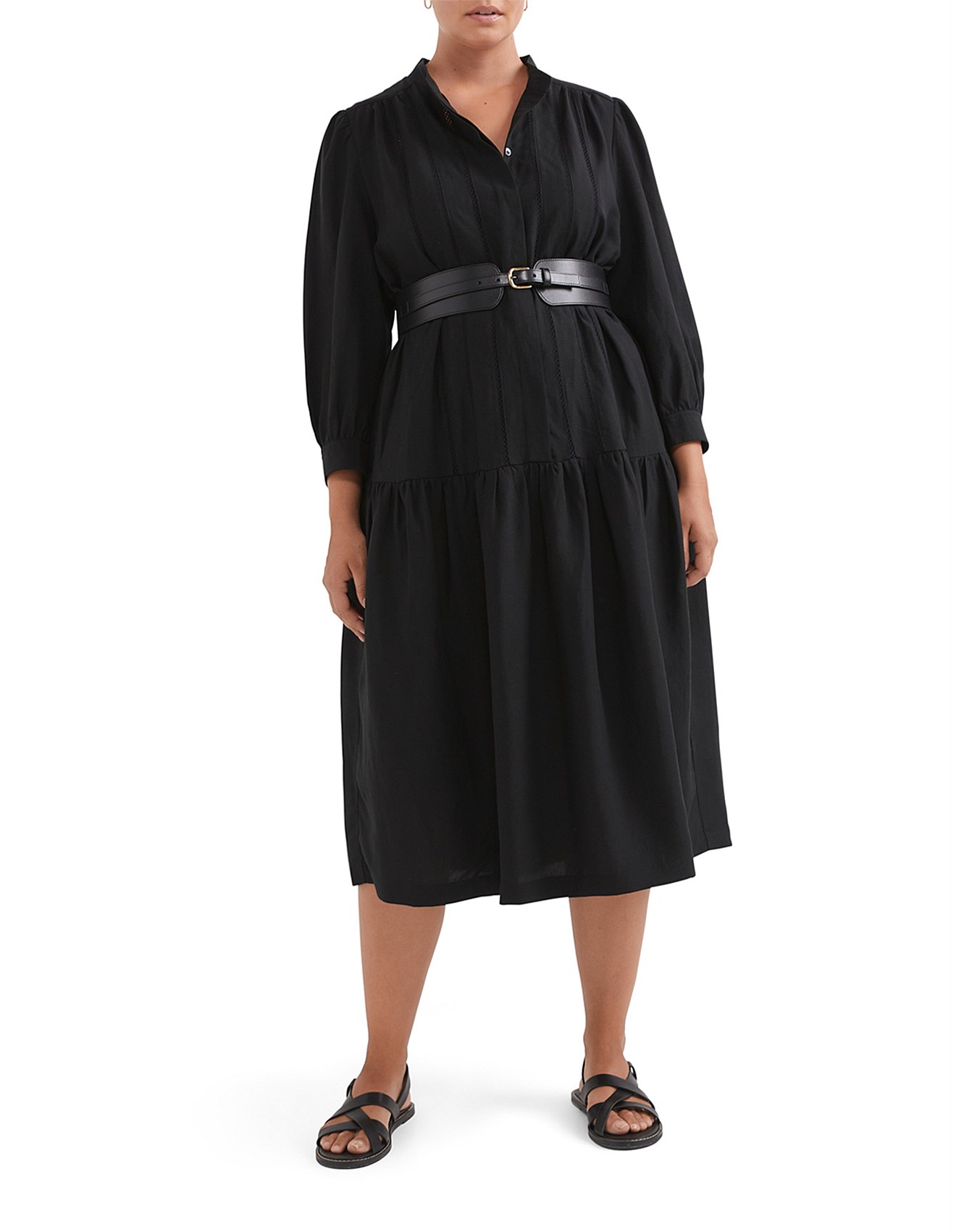 Commonry the Lace Trim Midi Dress | David Jones