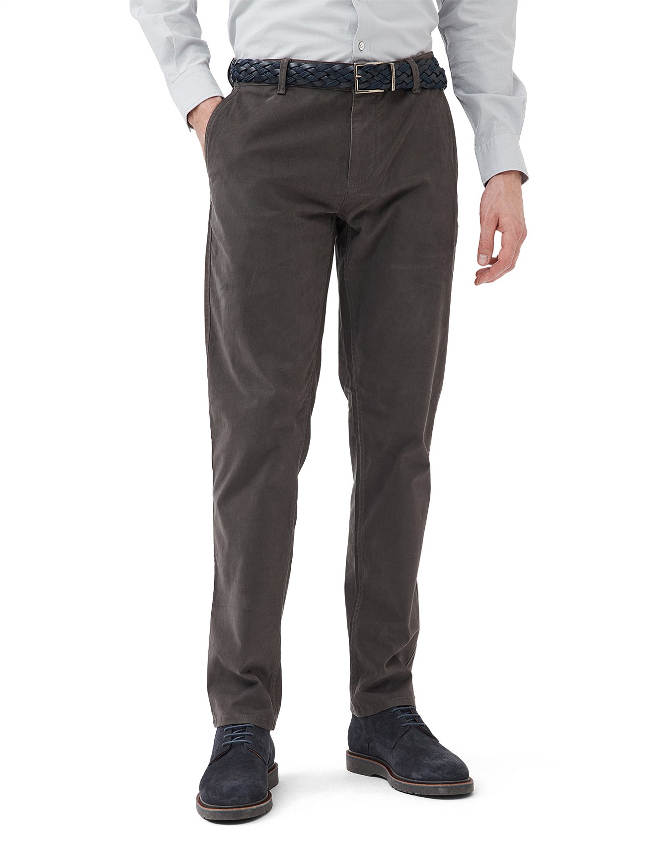 Rodd & Gunn Thomas Road Chino Pant Long Leg 34" -Gravel | David Jones