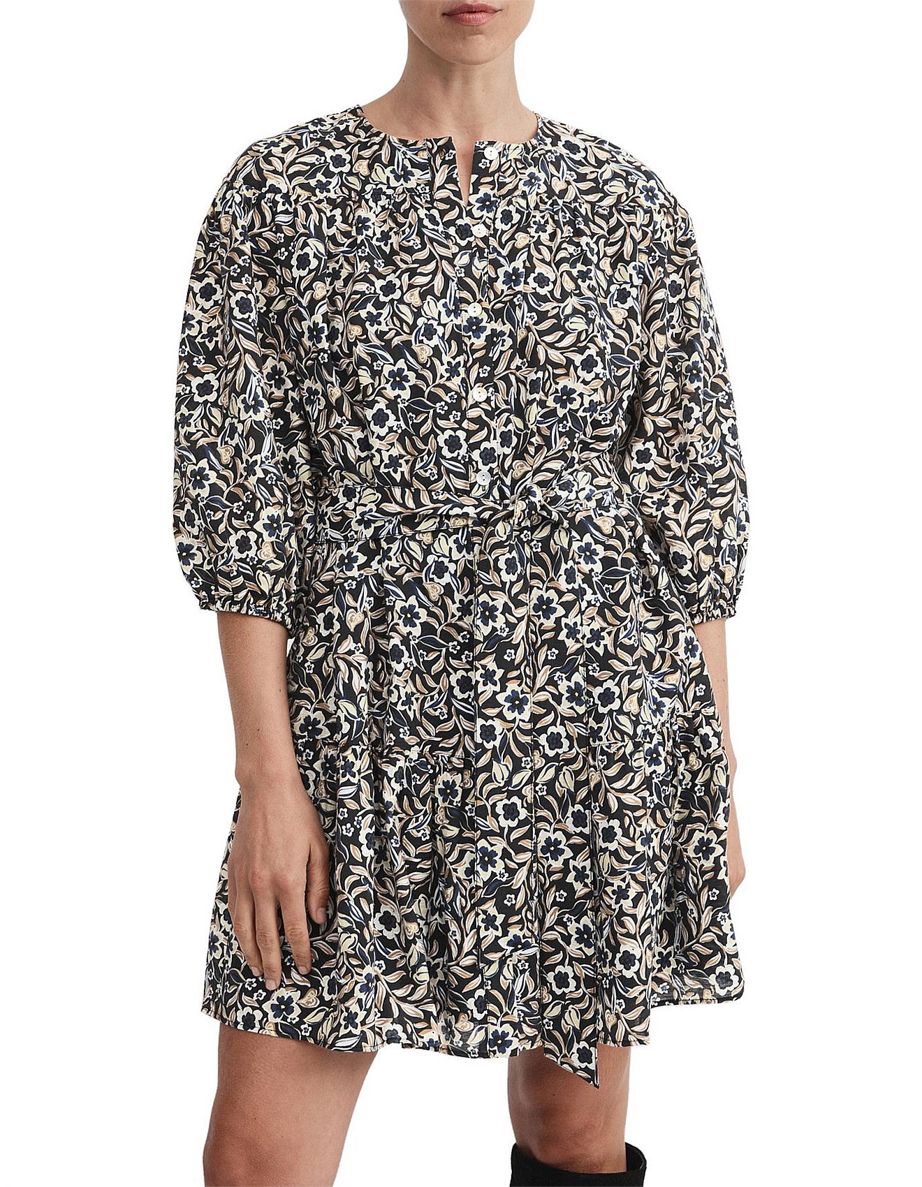 Witchery Midnight Floral Mini Dress | David Jones