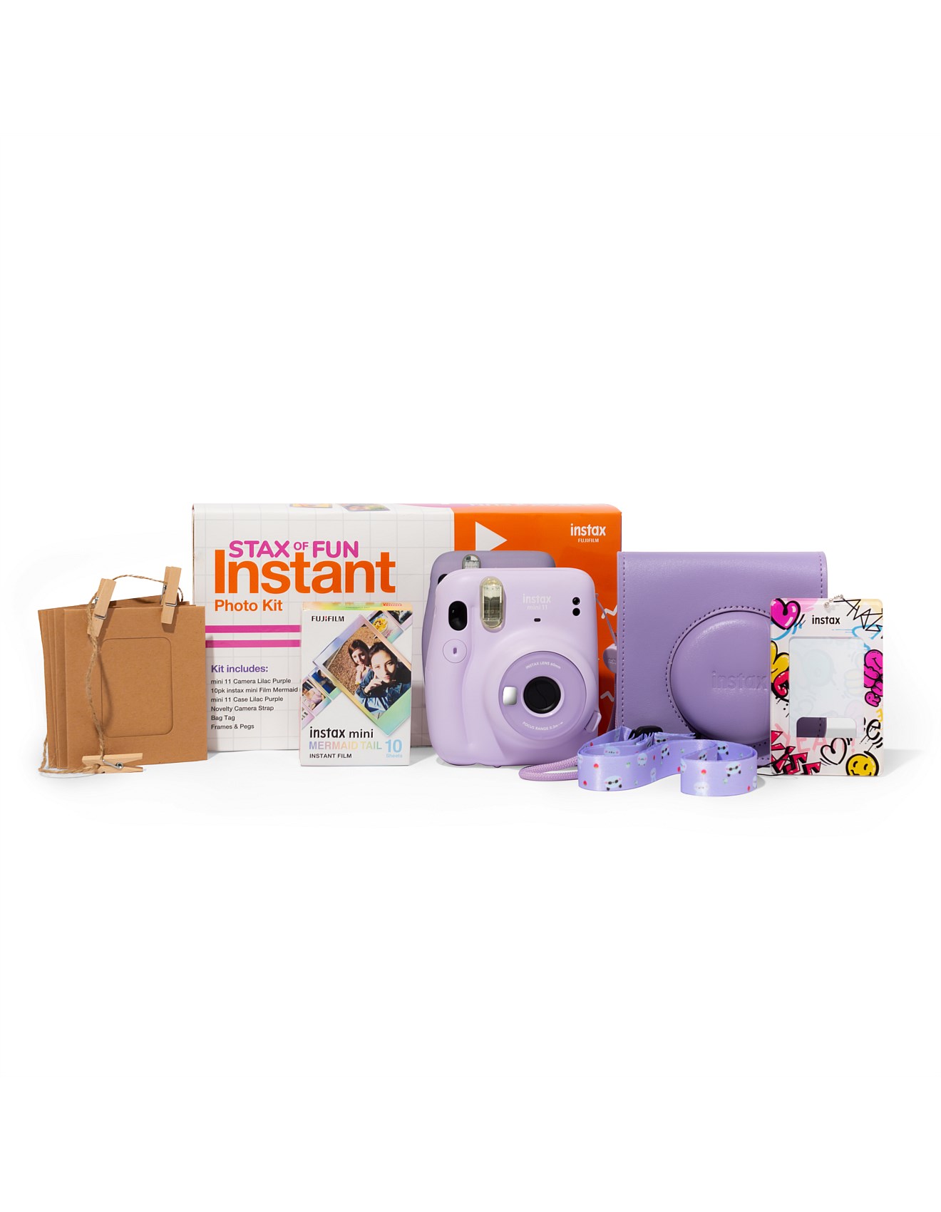 Fujifilm Instax Stax Of Fun Instant Photo Kit -Lilac Purple | David Jones