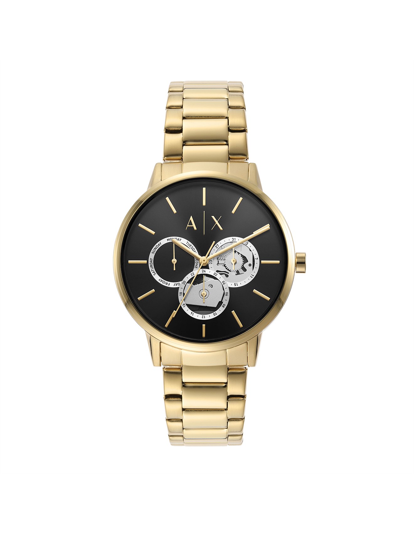 Armani Exchange Gold-tone Analogue Watch | David Jones