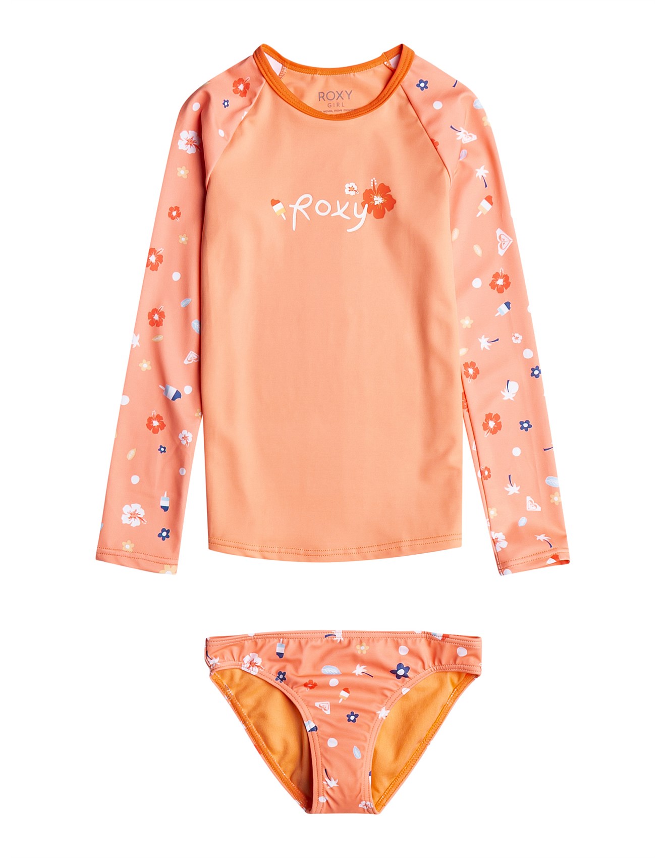 Roxy Have Fun First Long Sleeve Lycra Set (girls 3-7) | David Jones
